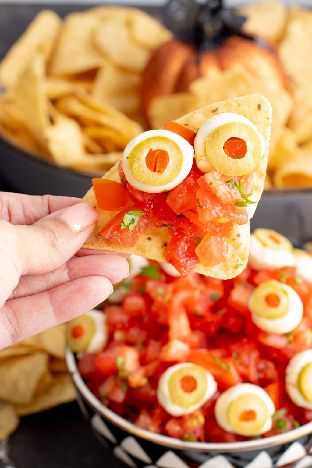 Halloween Eyeball Salsa - Amanda's Cookin' - Halloween