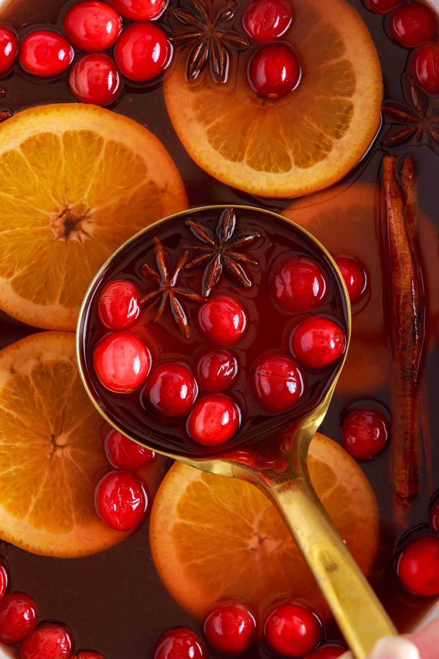 Hot Cranberry Punch - Amanda's Cookin' - Drinks