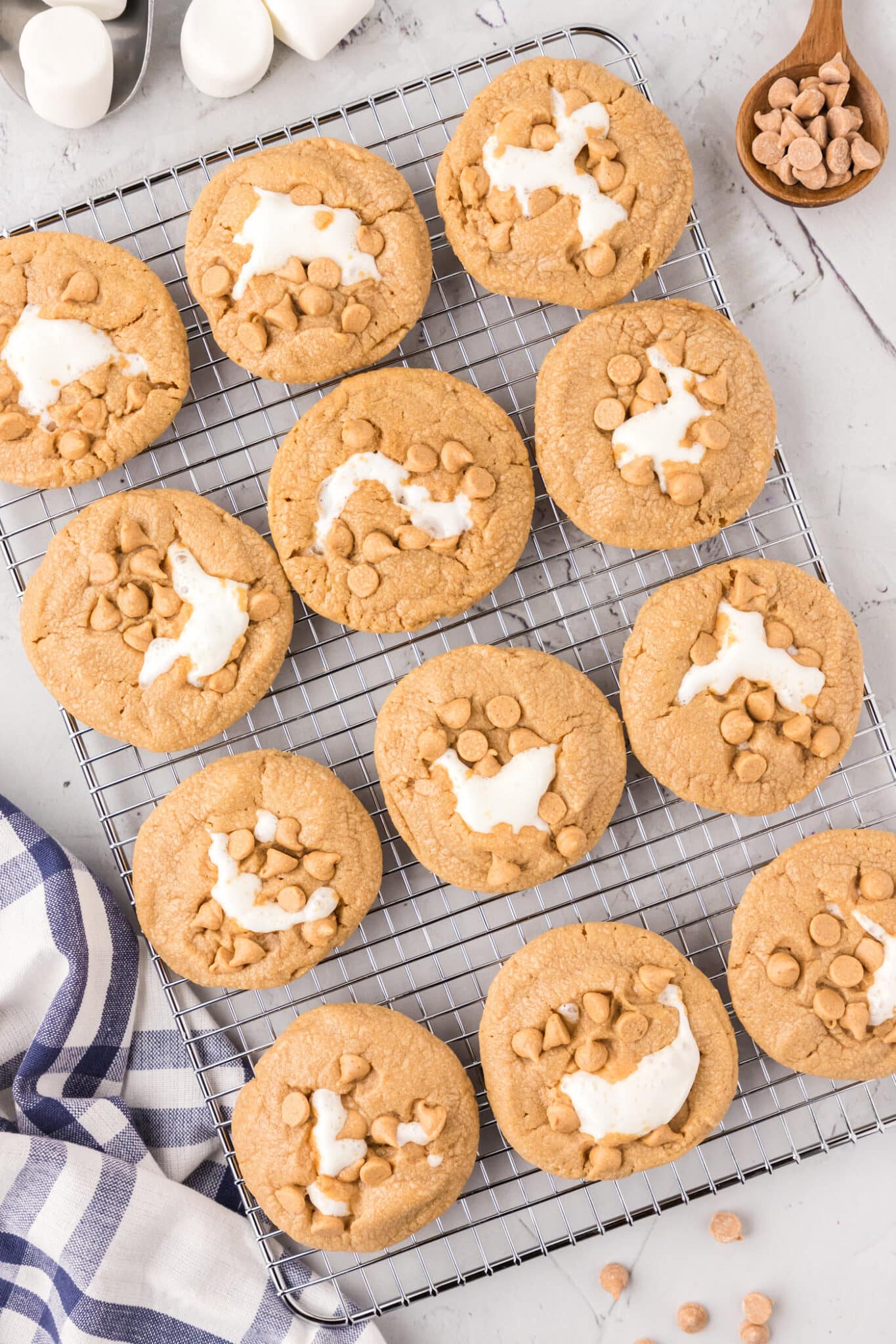 Fluffernutter Cookies - Amanda's Cookin' - Cookies, Brownies, & Bars