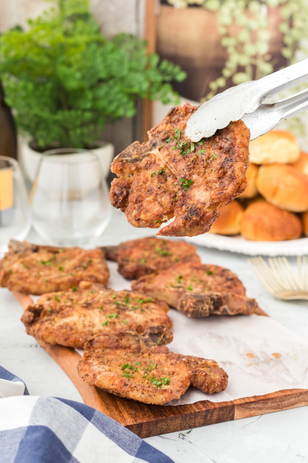 Fried Pork Chops - Amanda's Cookin' - Pork