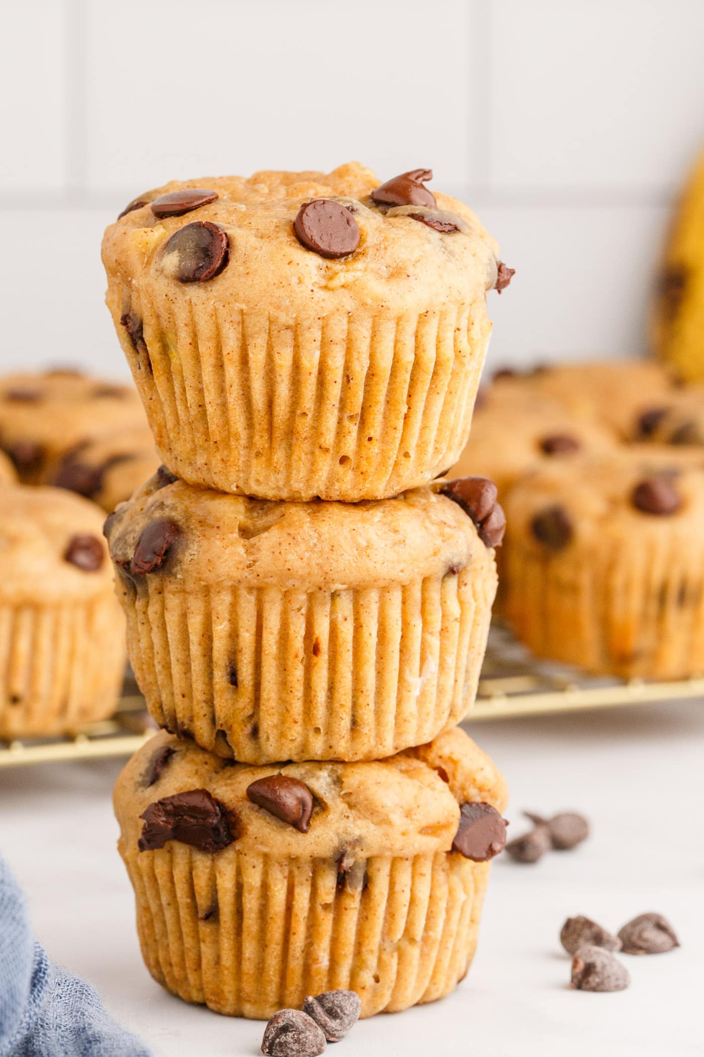Chocolate Chip Banana Muffins - Amanda's Cookin' - Quick Bread & Muffins