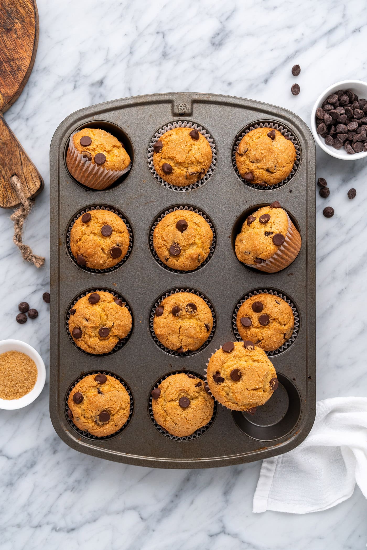 Chocolate Chip Muffins - Amanda's Cookin' - Quick Bread & Muffins