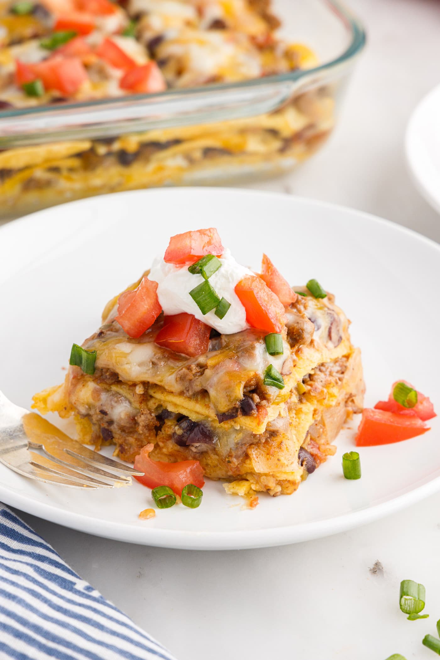Mexican Lasagna - Amanda's Cookin' - Casseroles