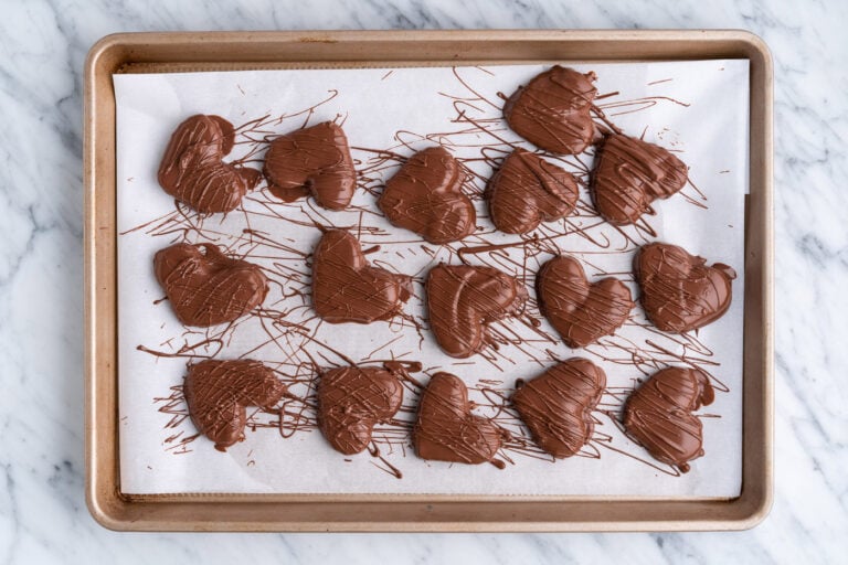 Chocolate Peanut Butter Hearts - Amanda's Cookin' - Candy