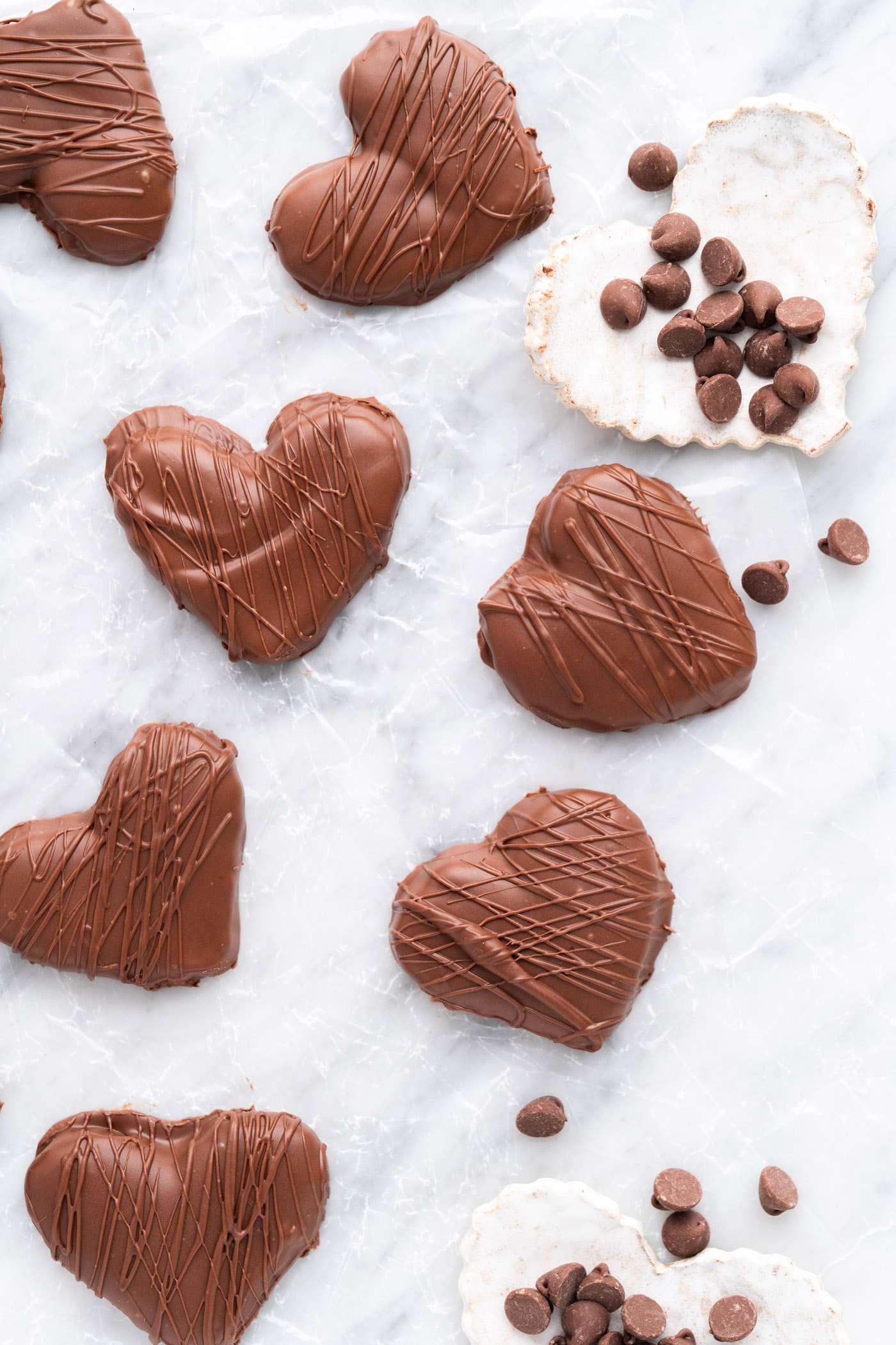 Chocolate Peanut Butter Hearts - Amanda's Cookin' - Candy