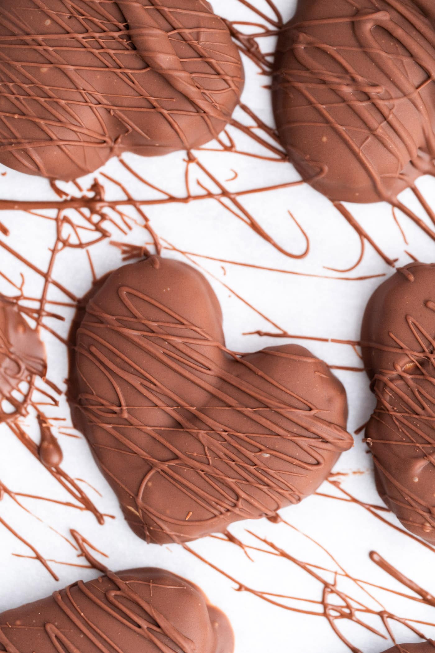 Chocolate Peanut Butter Hearts - Amanda's Cookin' - Candy