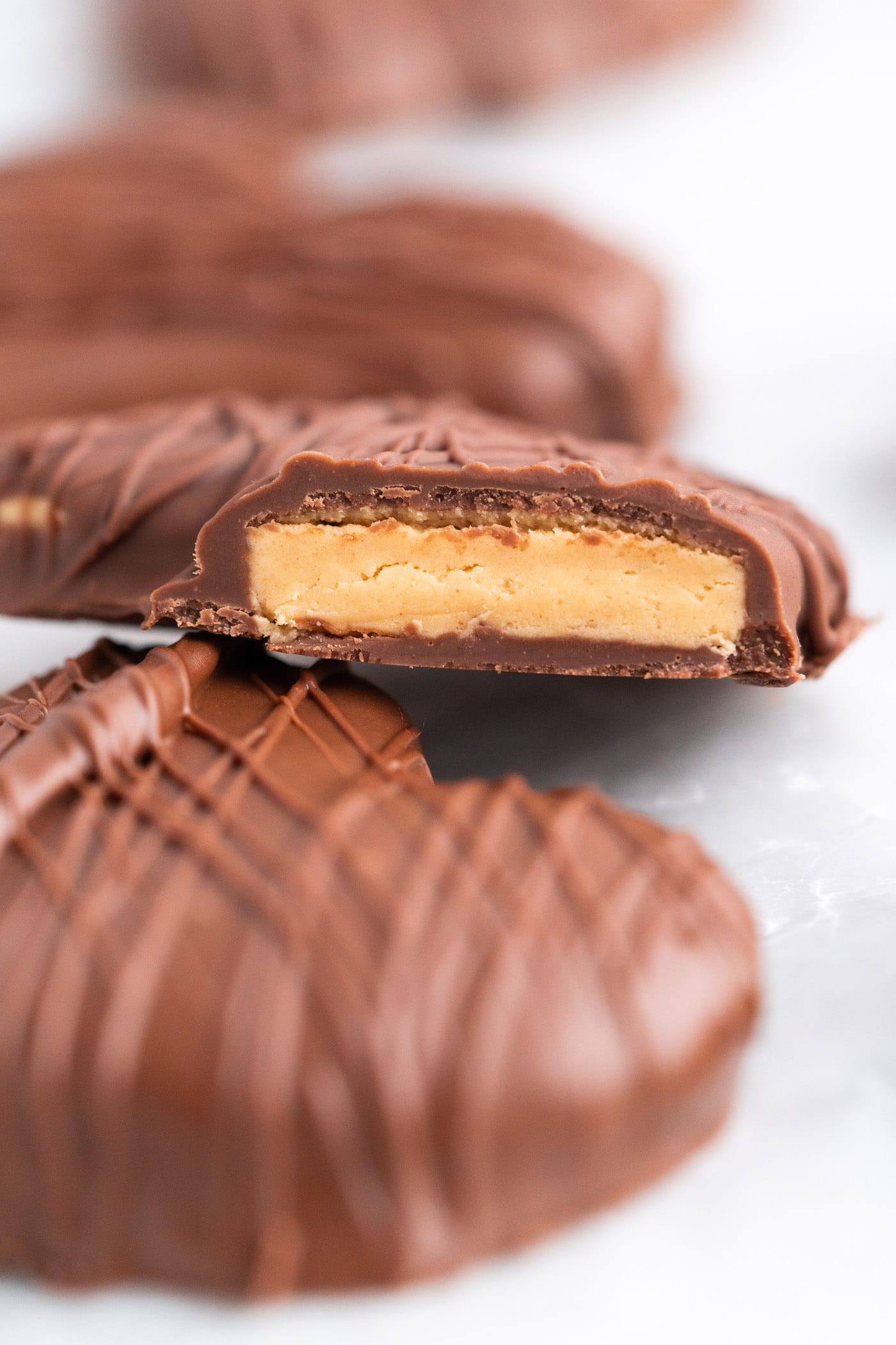 Chocolate Peanut Butter Hearts - Amanda's Cookin' - Candy