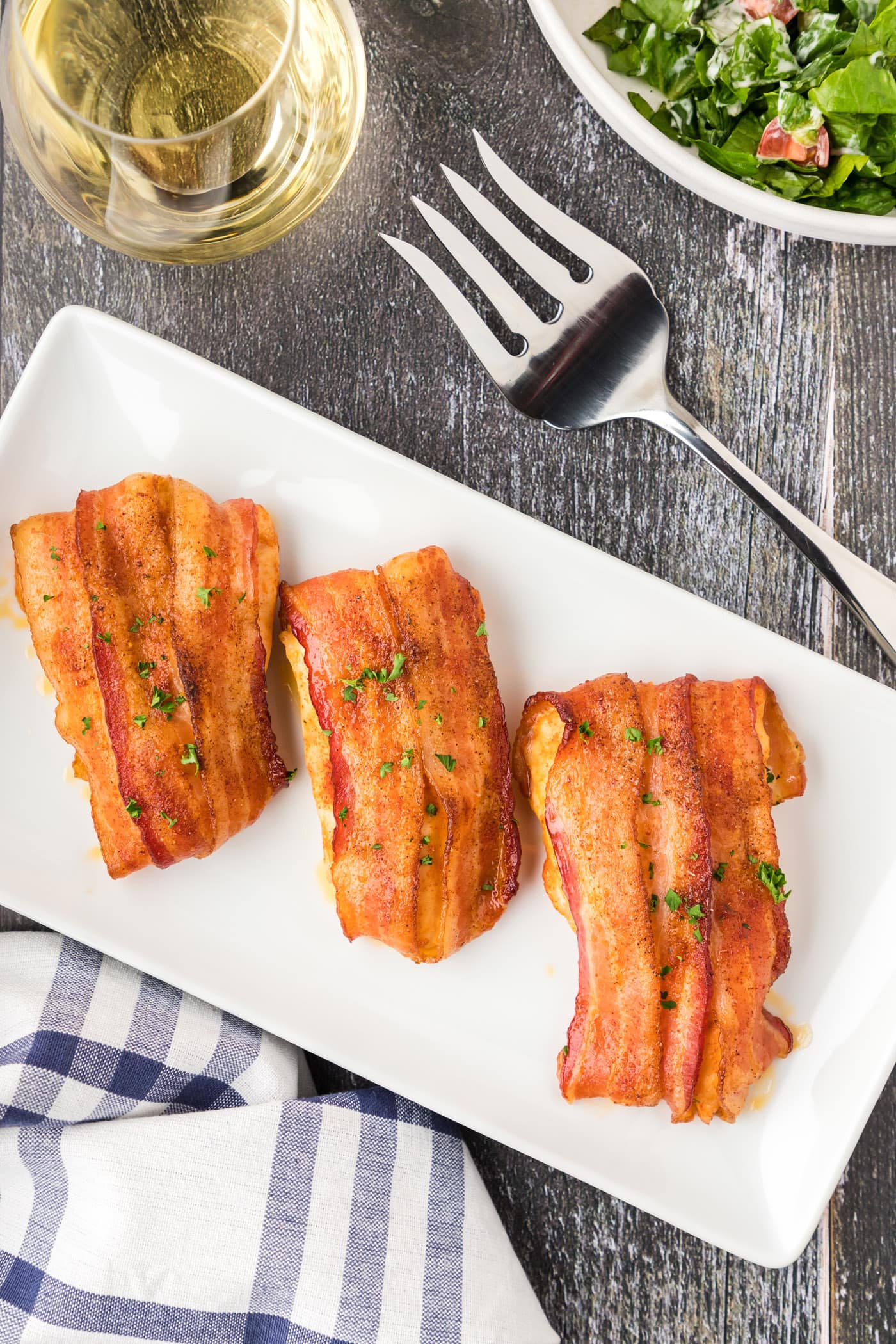 Bacon Wrapped Chicken - Amanda's Cookin' - Chicken & Poultry