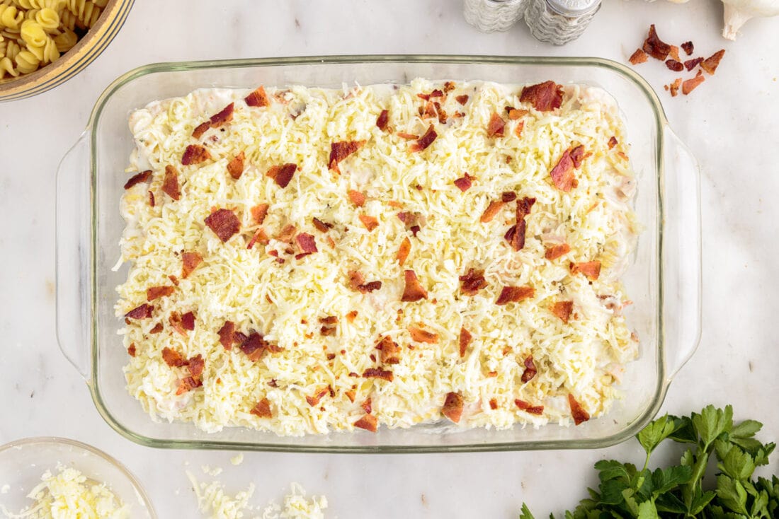 Chicken Bacon Ranch Casserole - Amanda's Cookin' - Casseroles