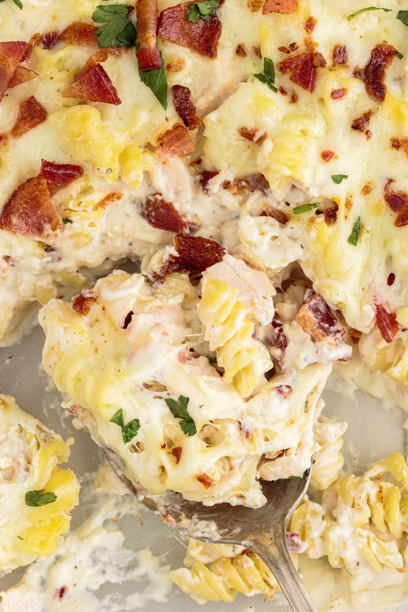 Chicken Bacon Ranch Casserole - Amanda's Cookin' - Casseroles