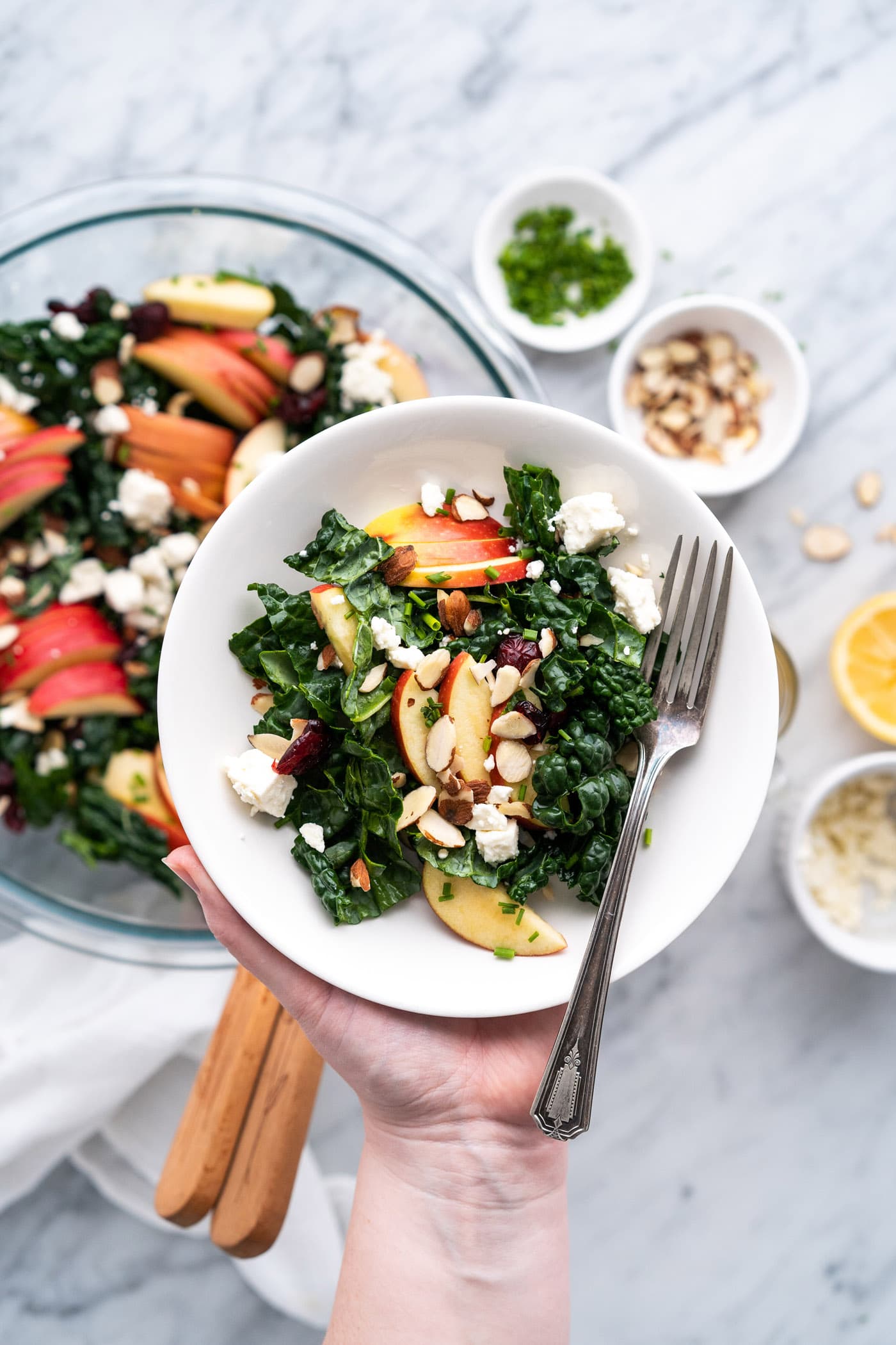 Kale Salad - Amanda's Cookin' - Meatless & Vegetarian