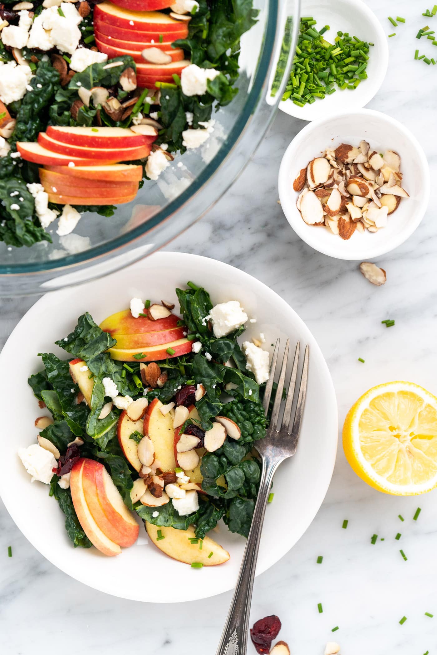 Kale Salad - Amanda's Cookin' - Meatless & Vegetarian