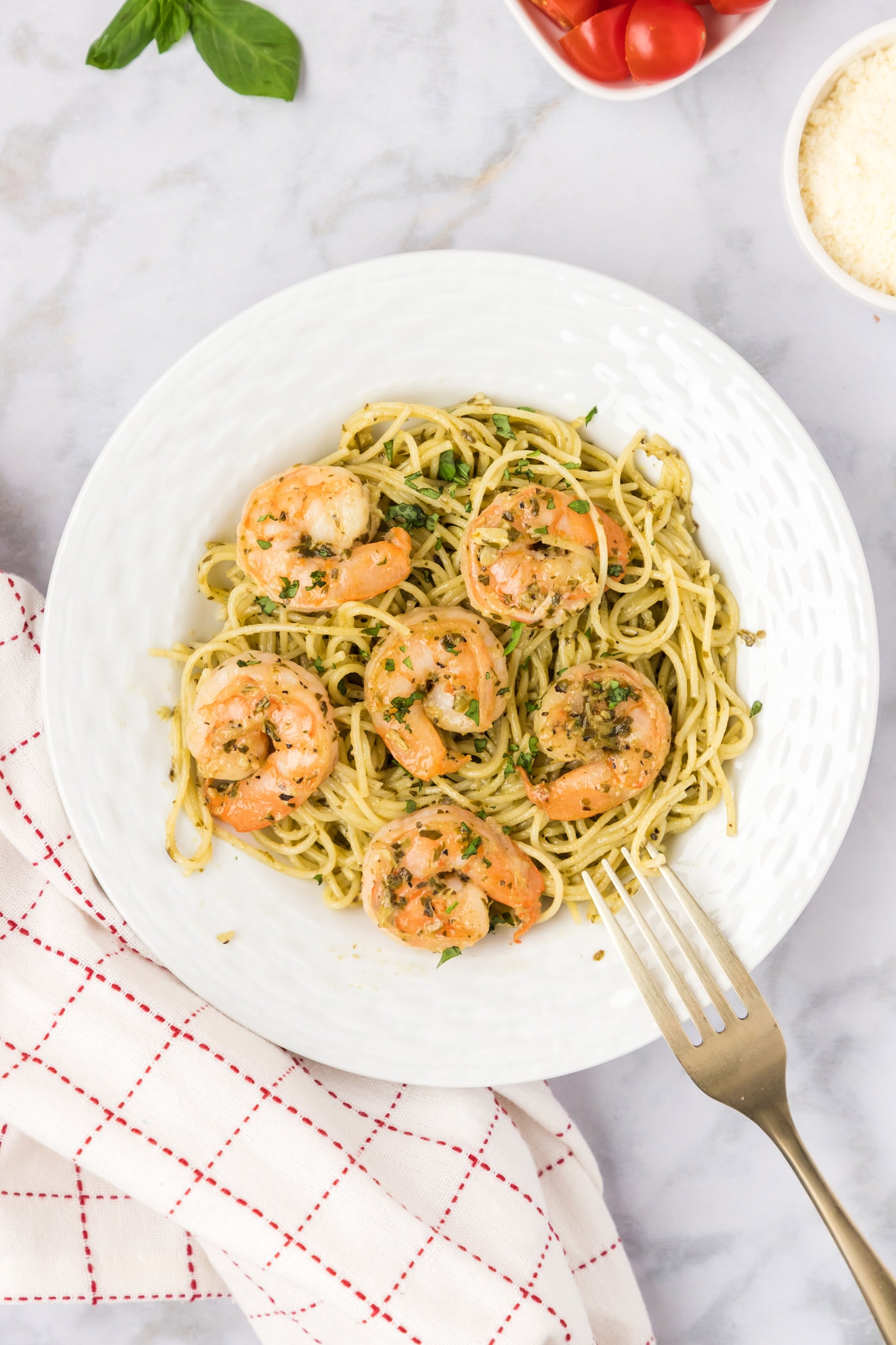 Shrimp Pesto Pasta - Amanda's Cookin' - Fish & Seafood