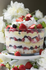 Berry Trifle: a no-bake mixed berry summer dessert