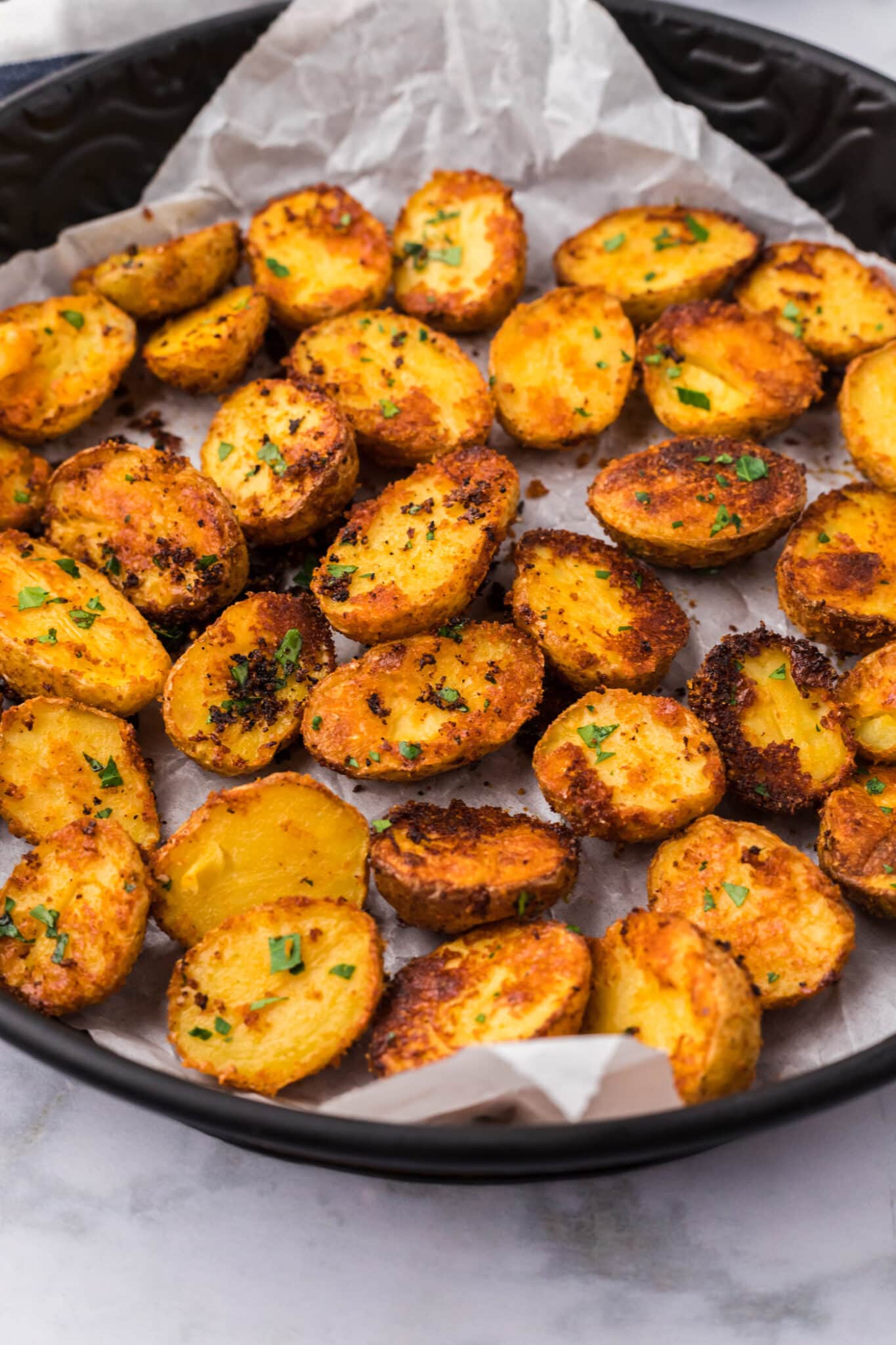 Parmesan Potatoes - Amanda's Cookin' - Vegetables