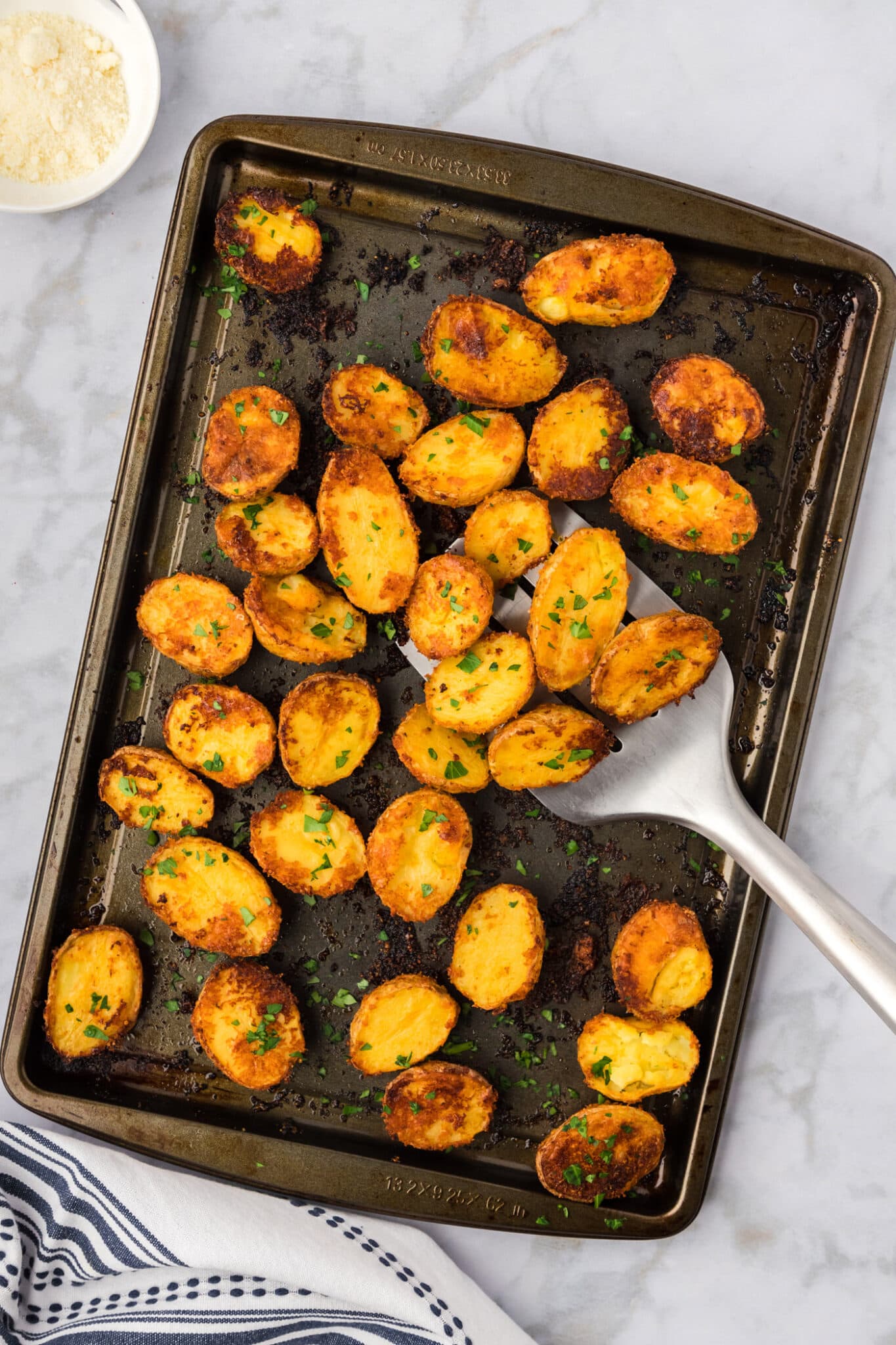 Parmesan Potatoes - Amanda's Cookin' - Vegetables