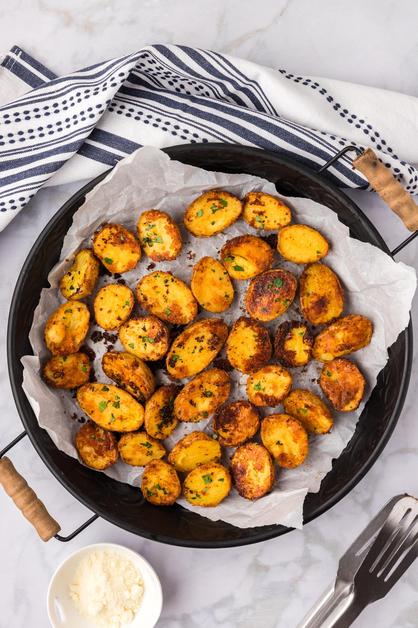 Parmesan Potatoes - Amanda's Cookin' - Vegetables