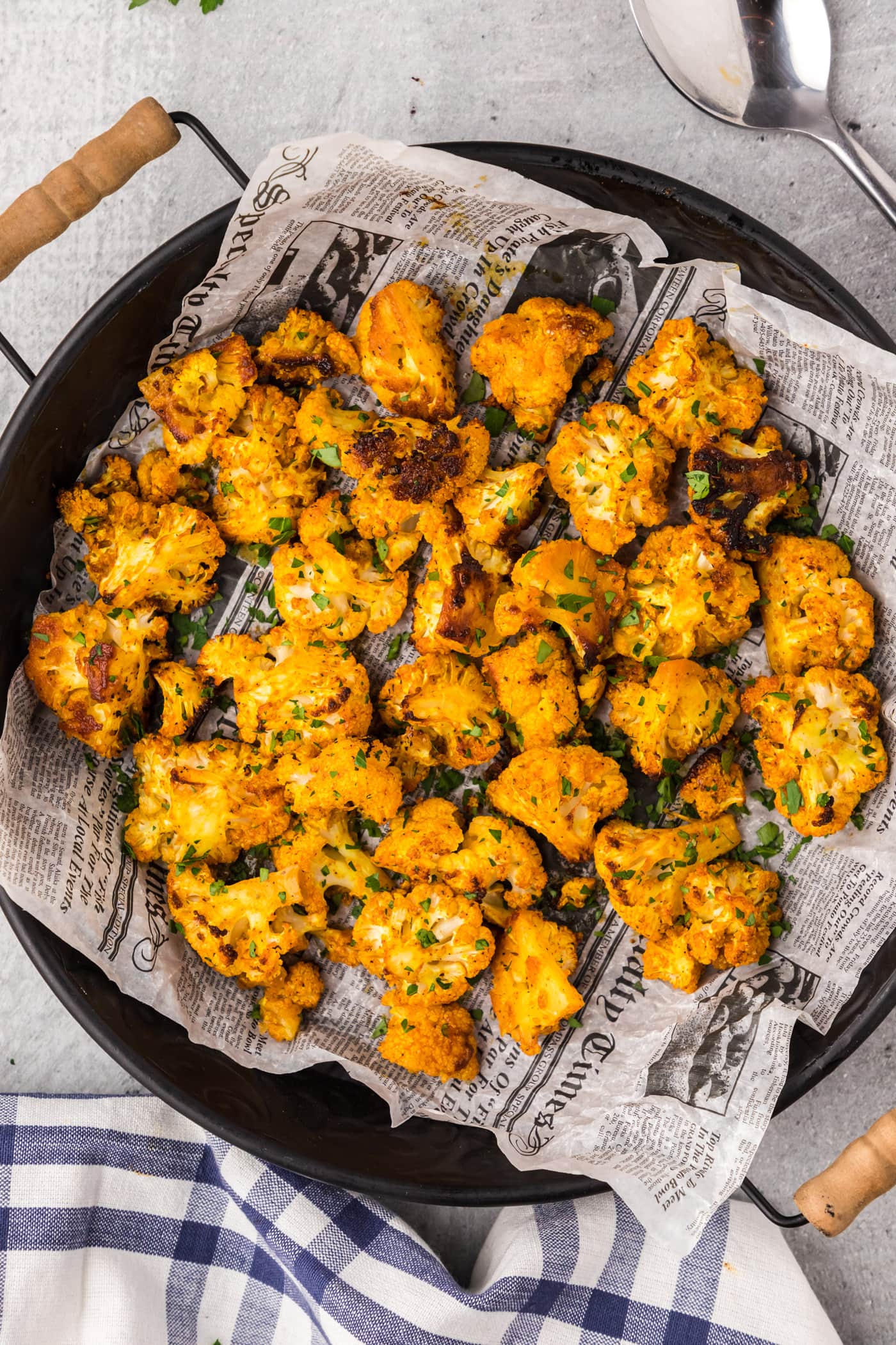 Spicy Roasted Cauliflower - Amanda's Cookin' - Apps & Finger Foods