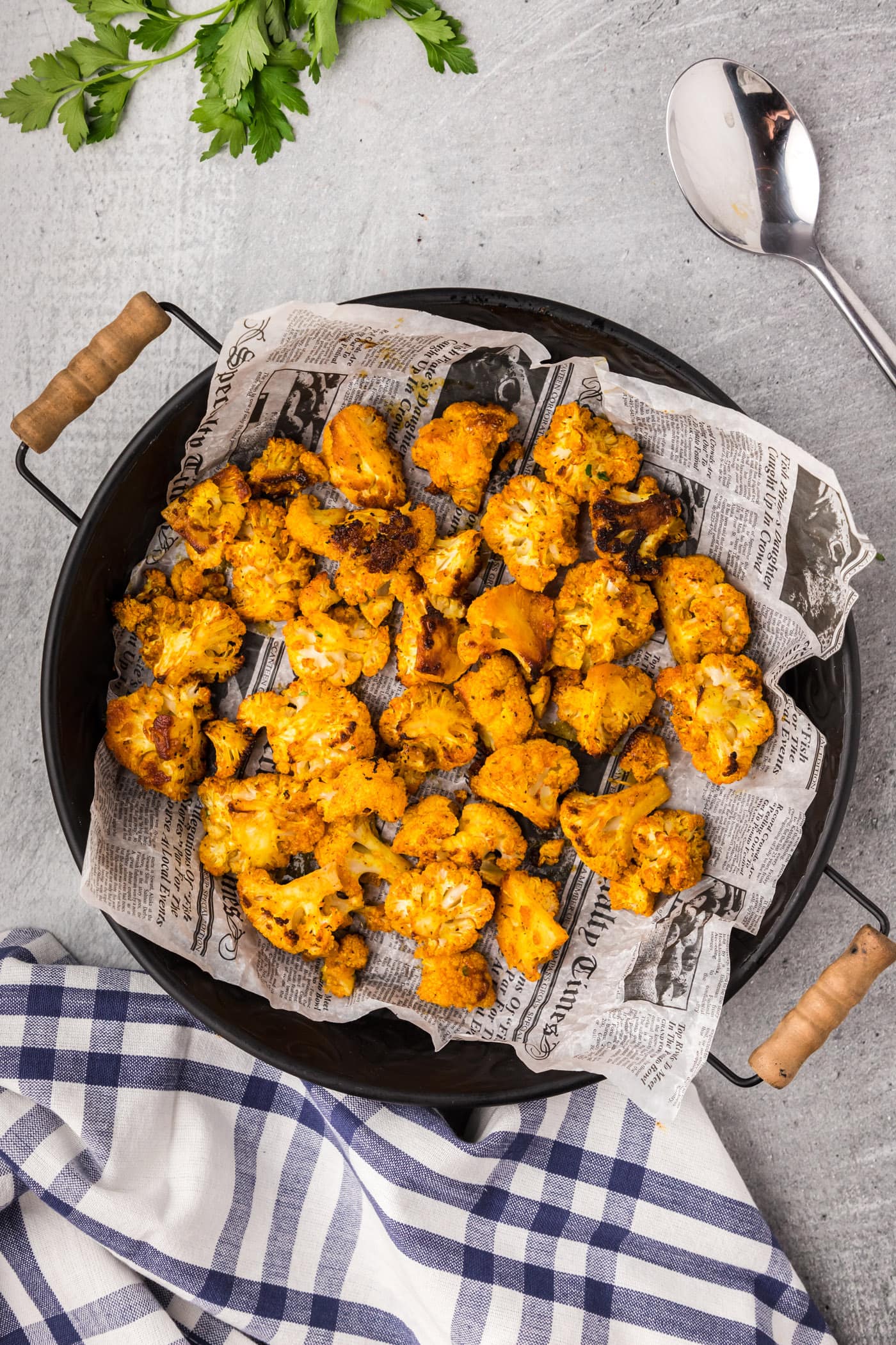 Spicy Roasted Cauliflower - Amanda's Cookin' - Apps & Finger Foods