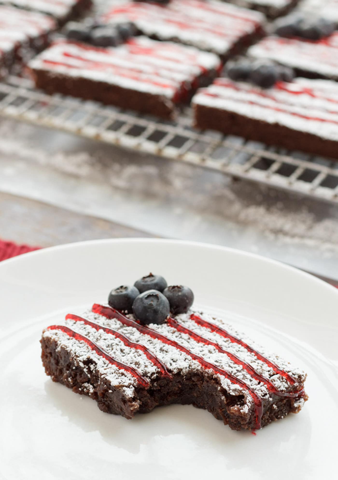 American Flag Brownies: an easy dessert for patriotic holidays