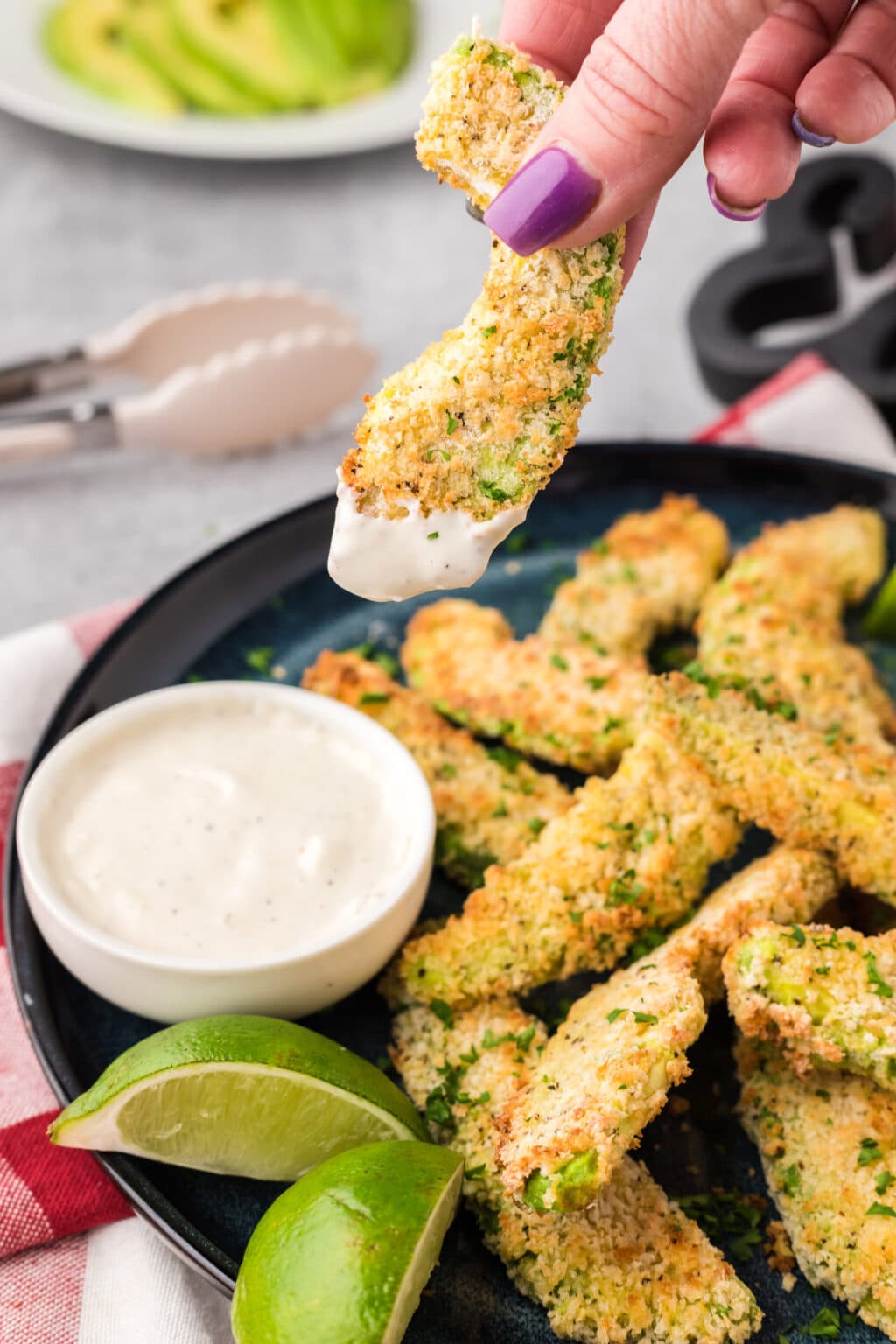 Air Fryer Avocado Fries - Amanda's Cookin' - Air Fryer Recipes
