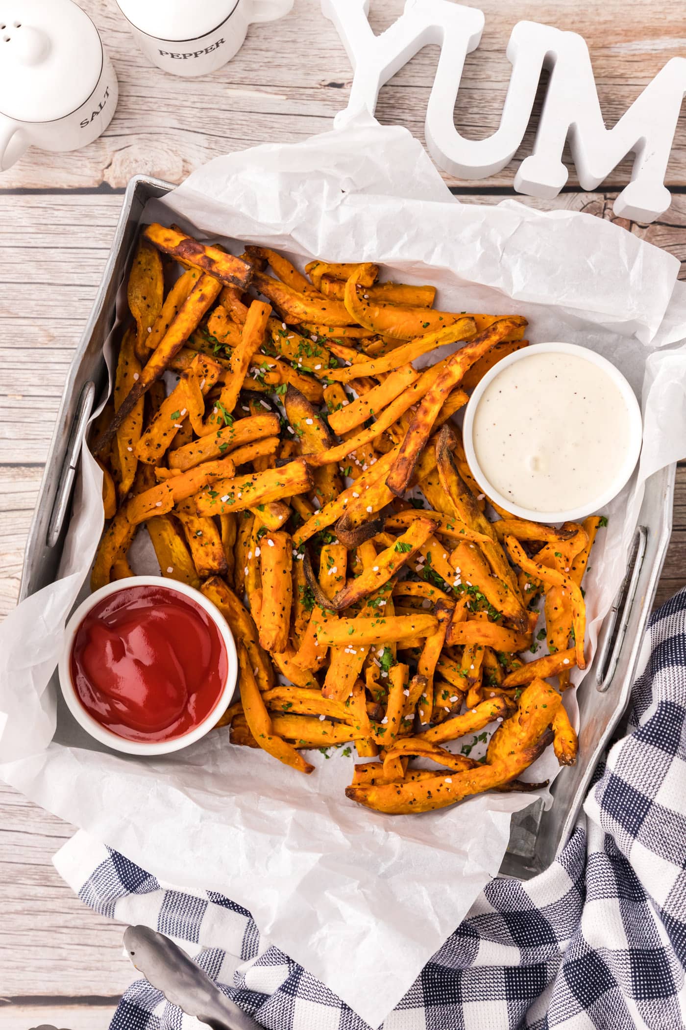 Air Fryer Sweet Potato Fries - Amanda's Cookin' - Air Fryer Recipes