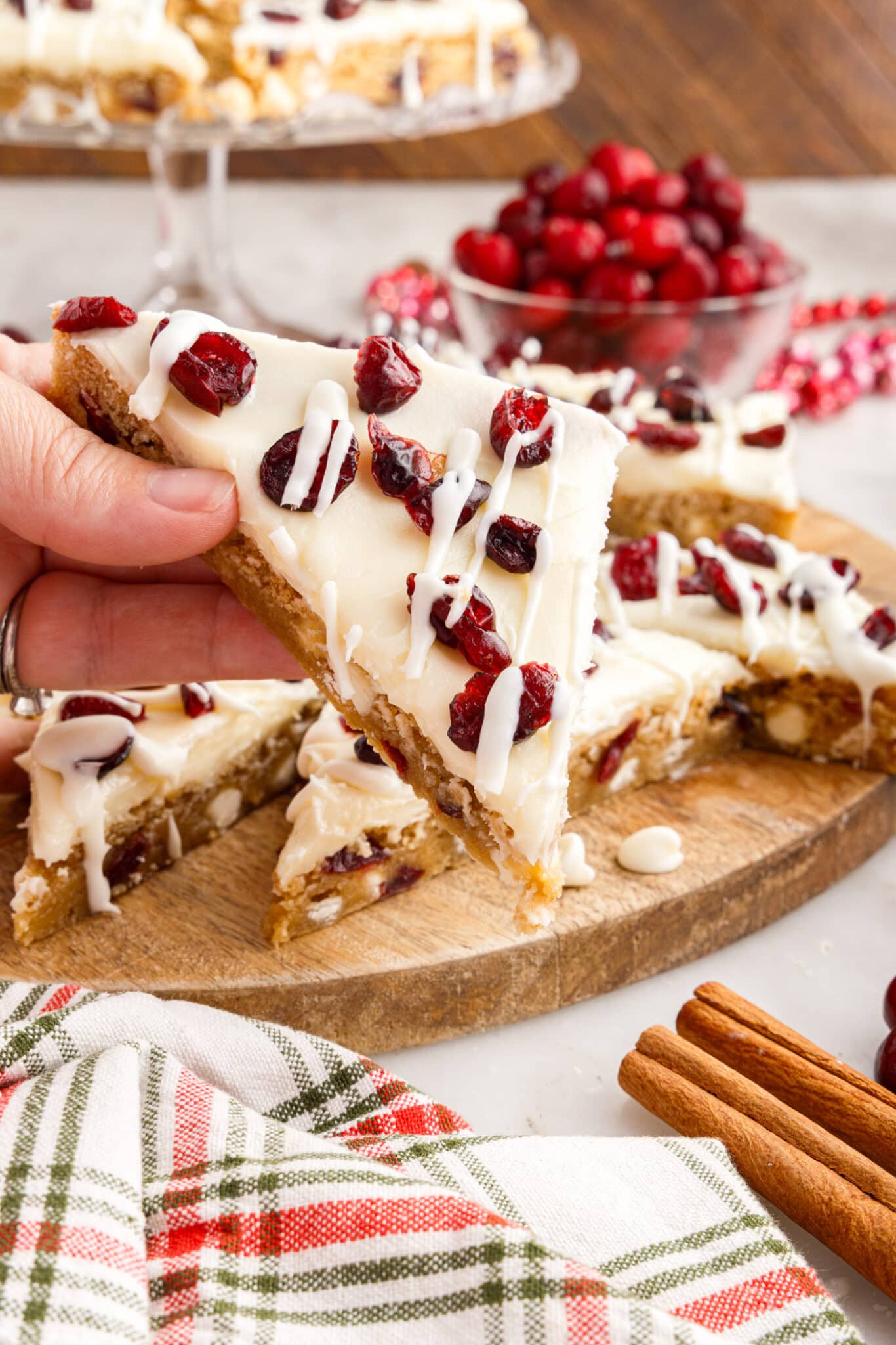 Cranberry Bliss Bars - Amanda's Cookin' - Cookies, Brownies, & Bars