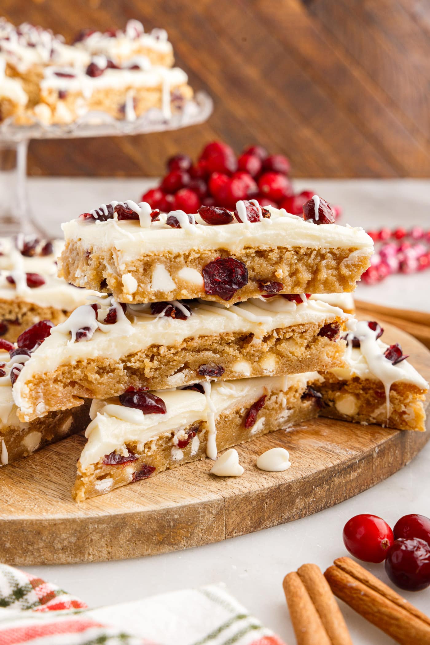 Cranberry Bliss Bars - Amanda's Cookin' - Cookies, Brownies, & Bars