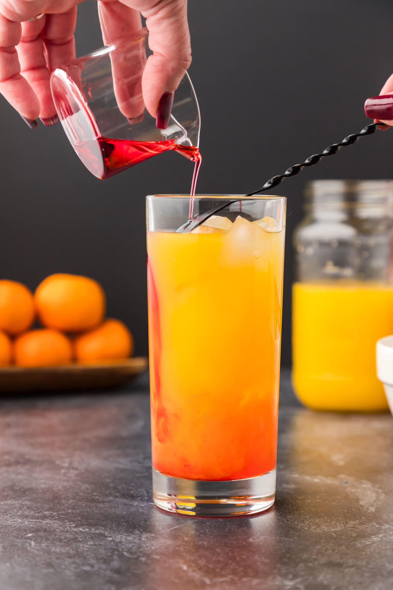 Malibu Sunrise - Amanda's Cookin' - Cocktails