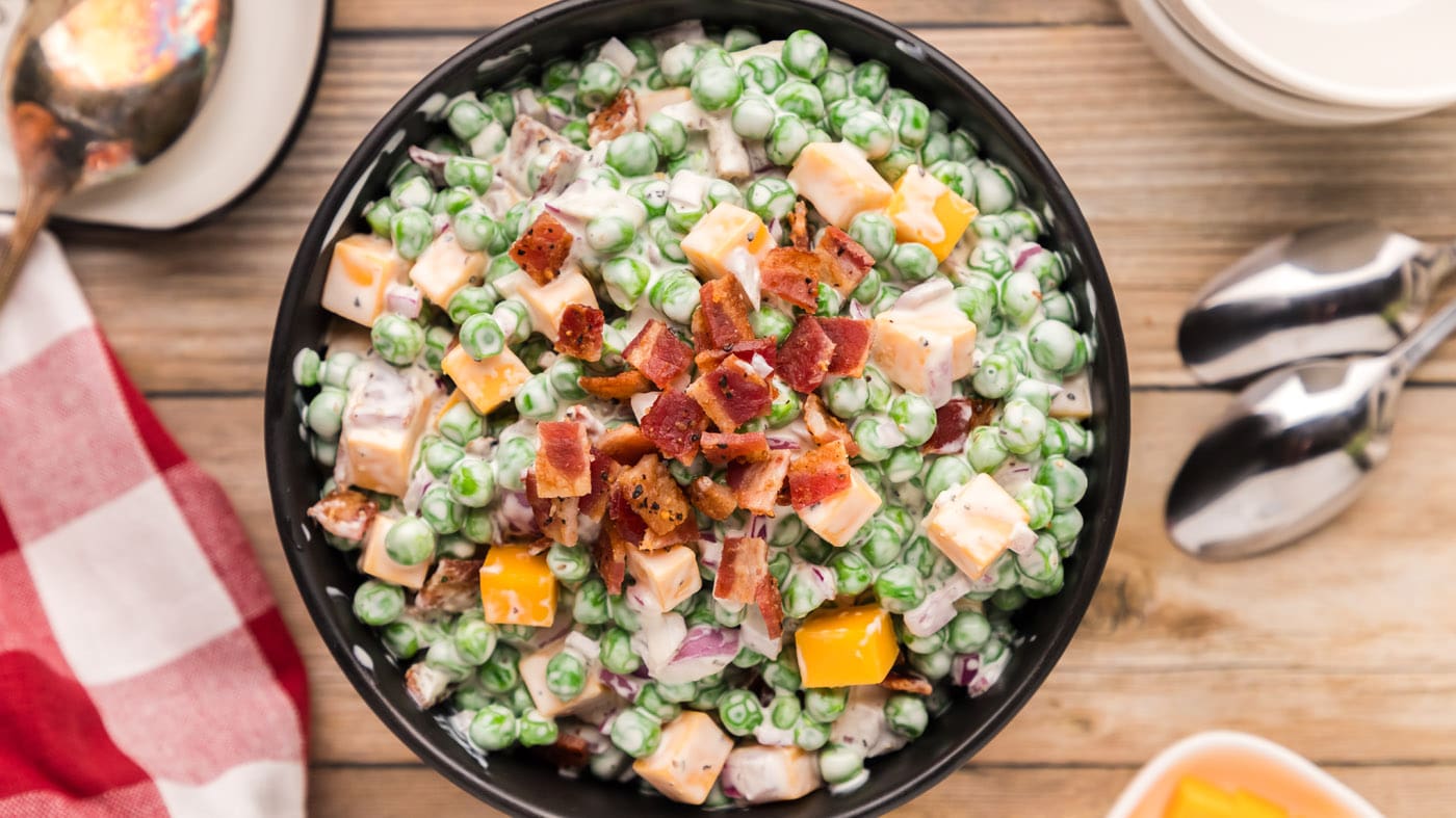 Pea Salad - Amanda's Cookin' - Salads