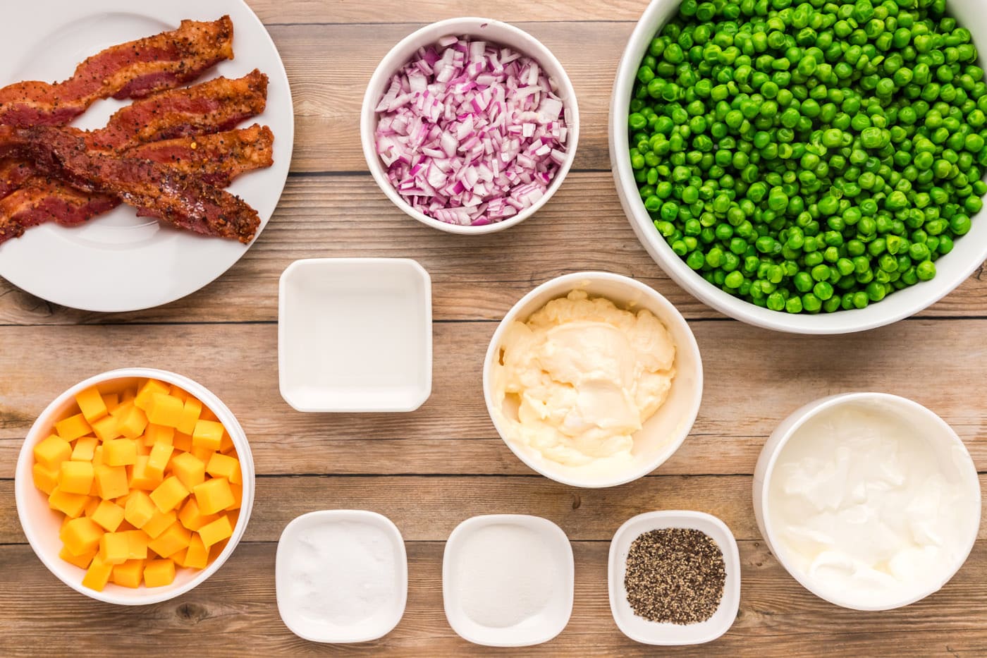 Pea Salad - Amanda's Cookin' - Salads