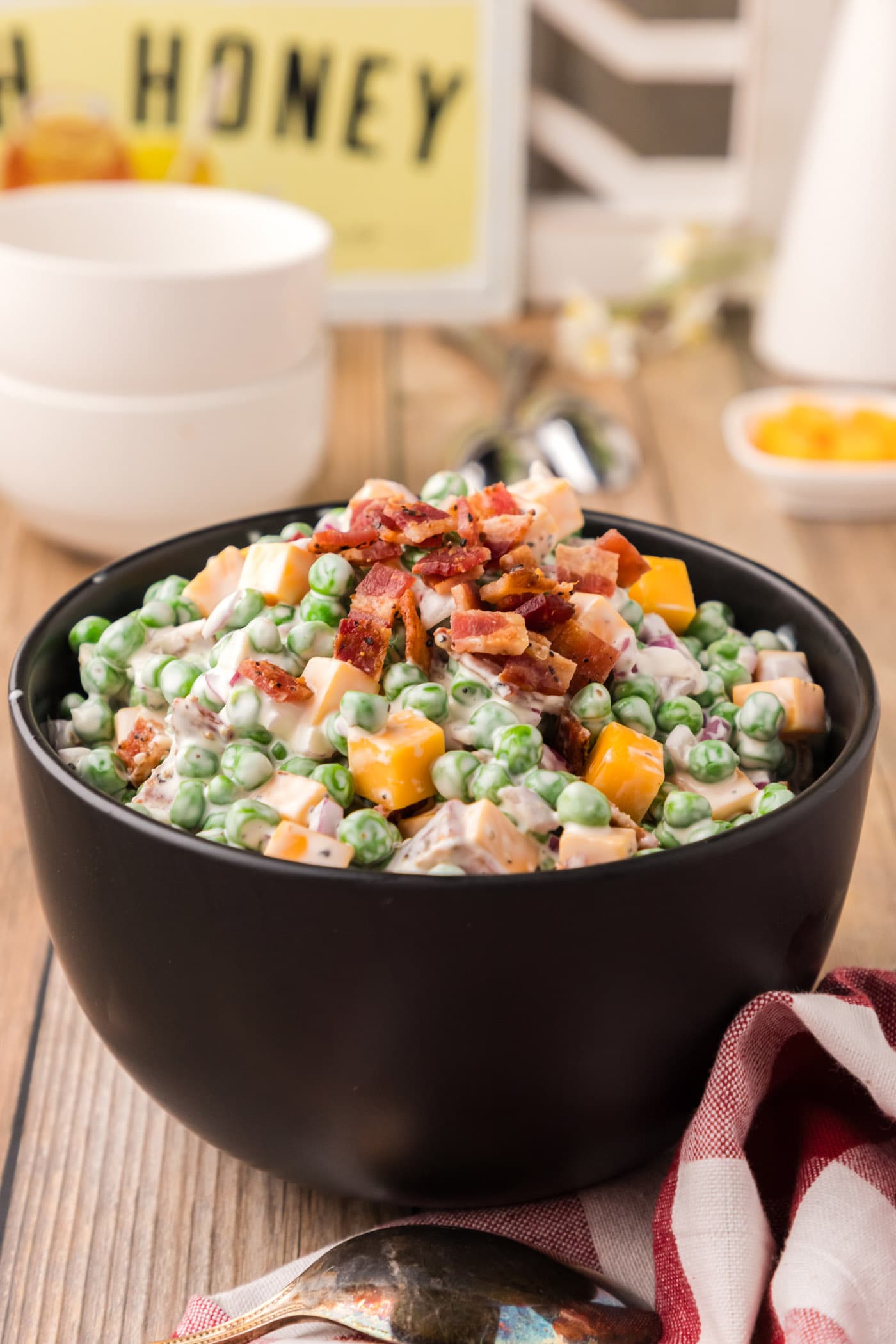 Pea Salad - Amanda's Cookin' - Salads