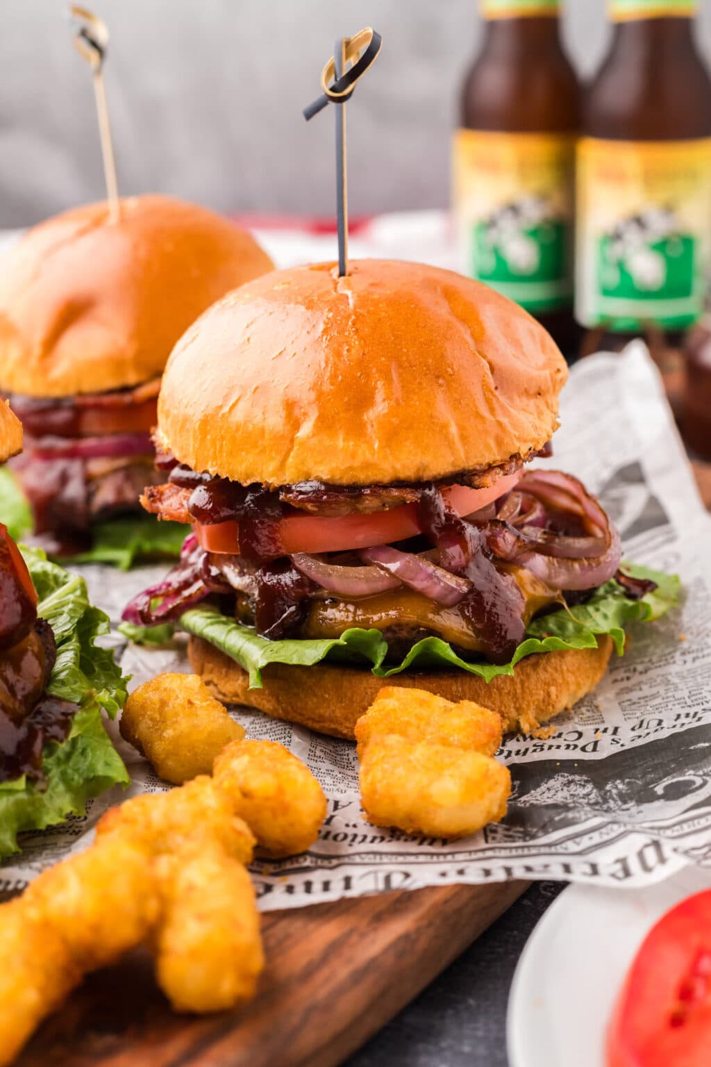 BBQ Bacon Burgers - Amanda's Cookin' - Beef