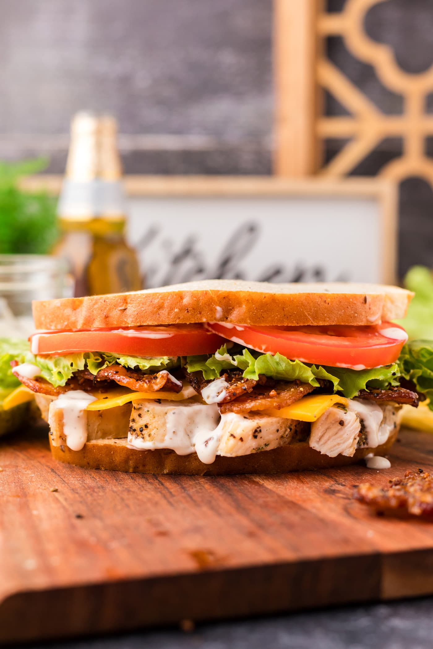 Chicken Bacon Ranch Sandwich - Amanda's Cookin' - Dinner Sandwiches