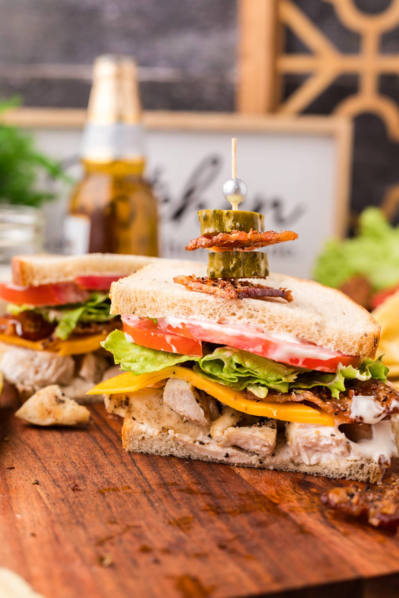 Chicken Bacon Ranch Sandwich - Amanda's Cookin' - Dinner Sandwiches