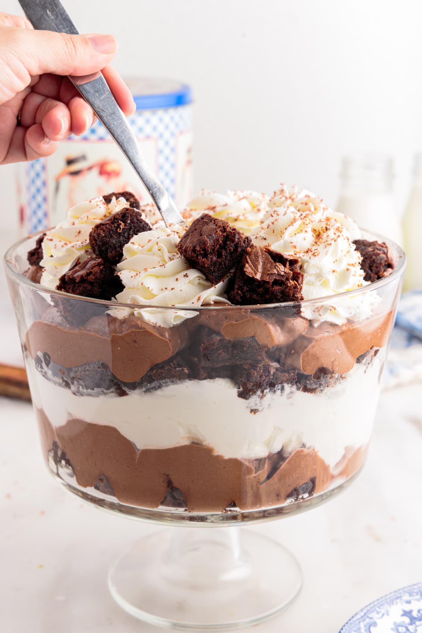 Brownie Trifle - Amanda's Cookin' - Trifles & Parfaits