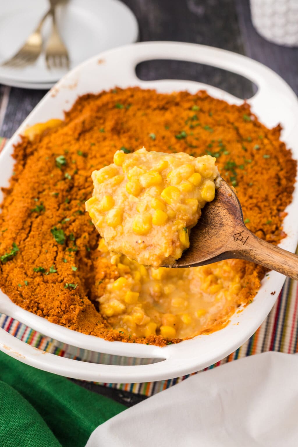 Scalloped Corn - Amanda's Cookin' - Vegetables