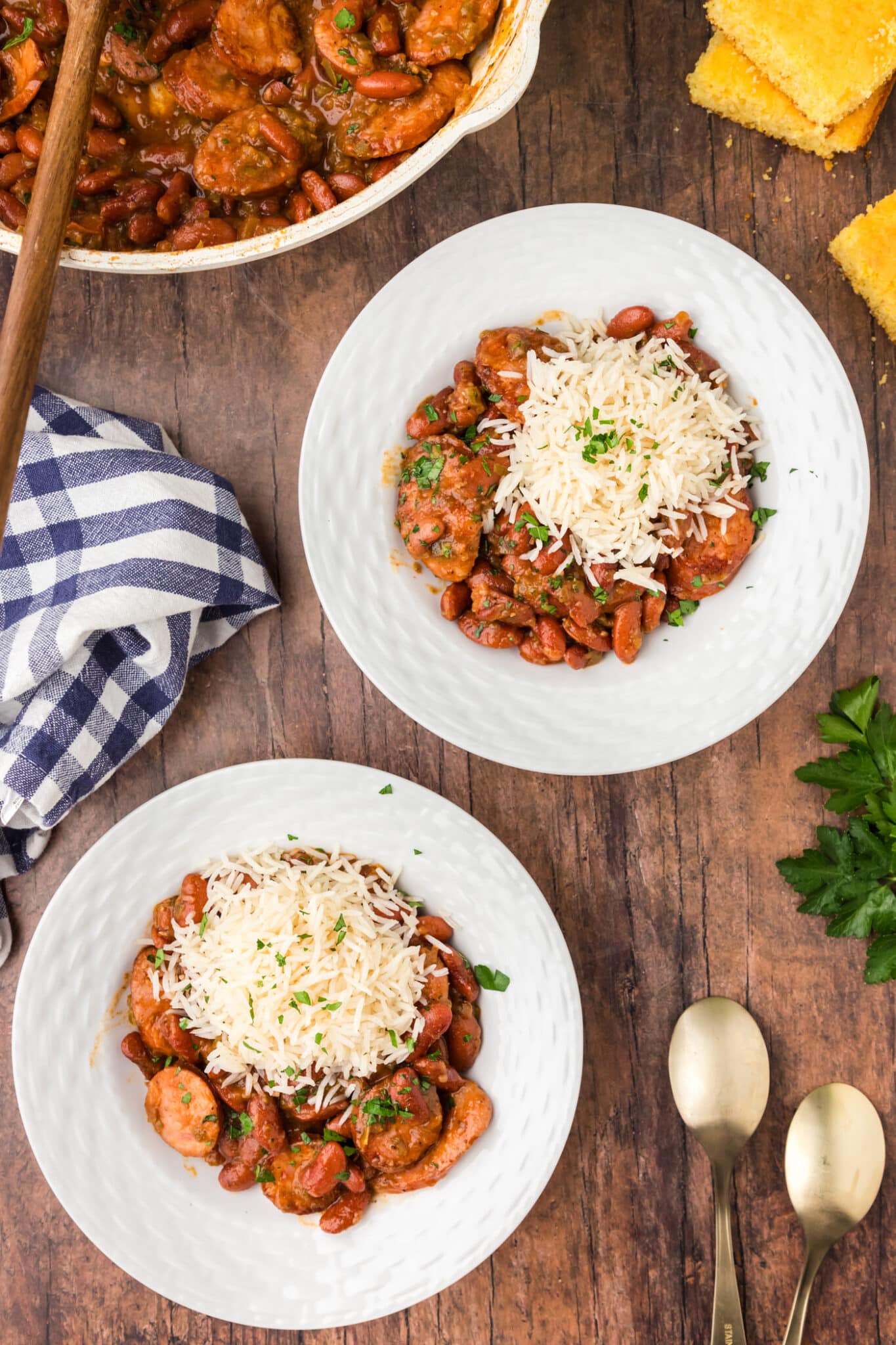 Cajun Red Beans and Rice - Amanda's Cookin' - Vegetables