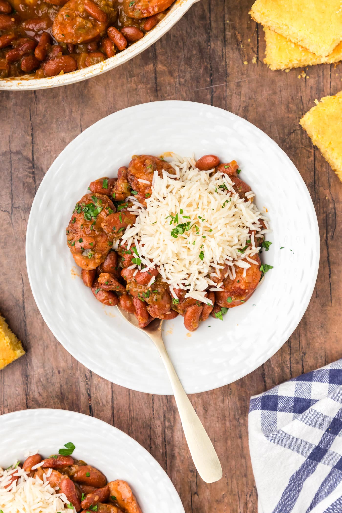 Cajun Red Beans and Rice - Amanda's Cookin' - Vegetables