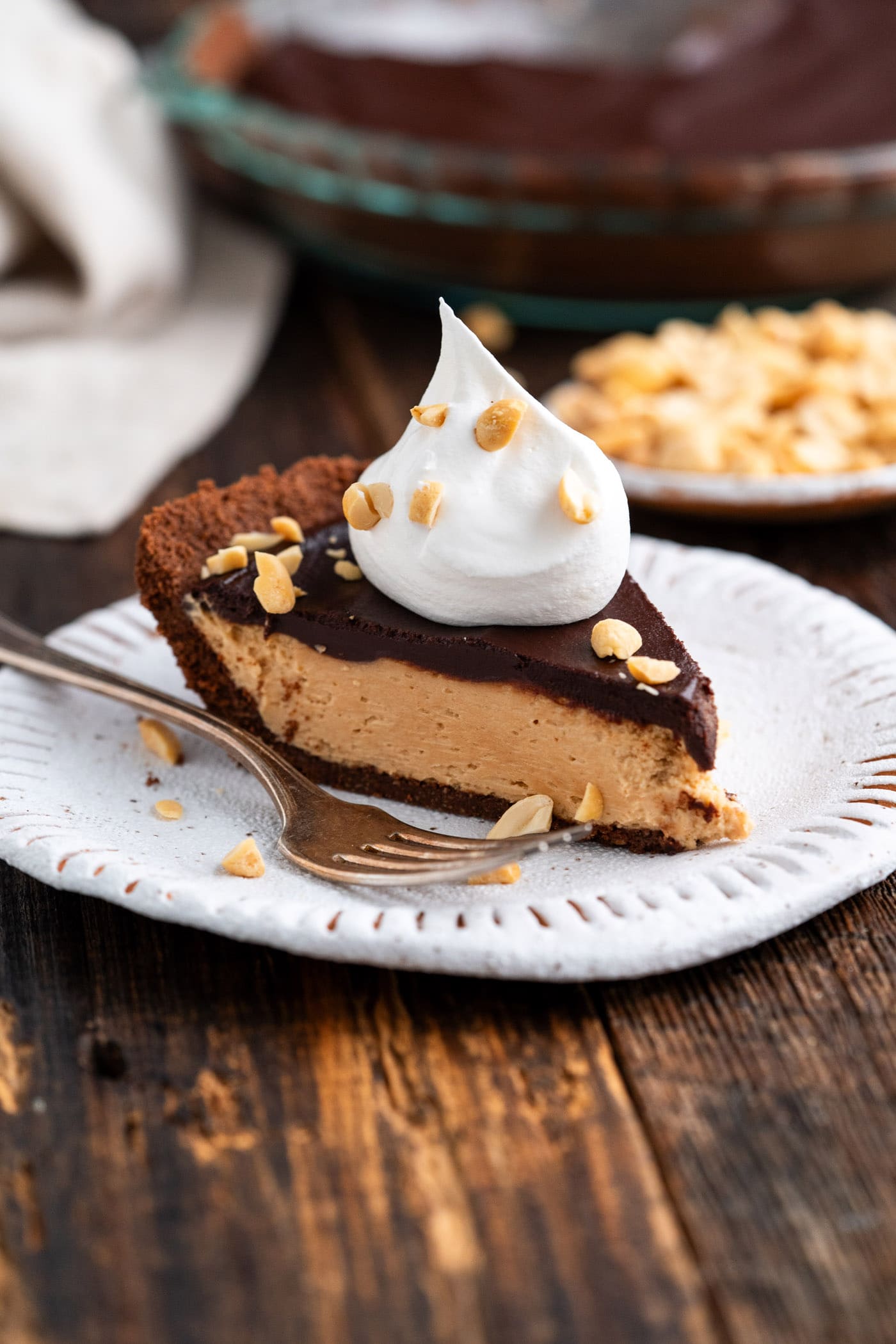 Chocolate Peanut Butter Pie - Amanda's Cookin' - Pies & Tarts