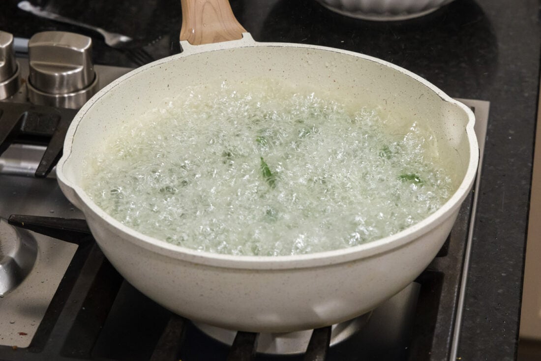 Fried Spinach - Amanda's Cookin' - Vegetables