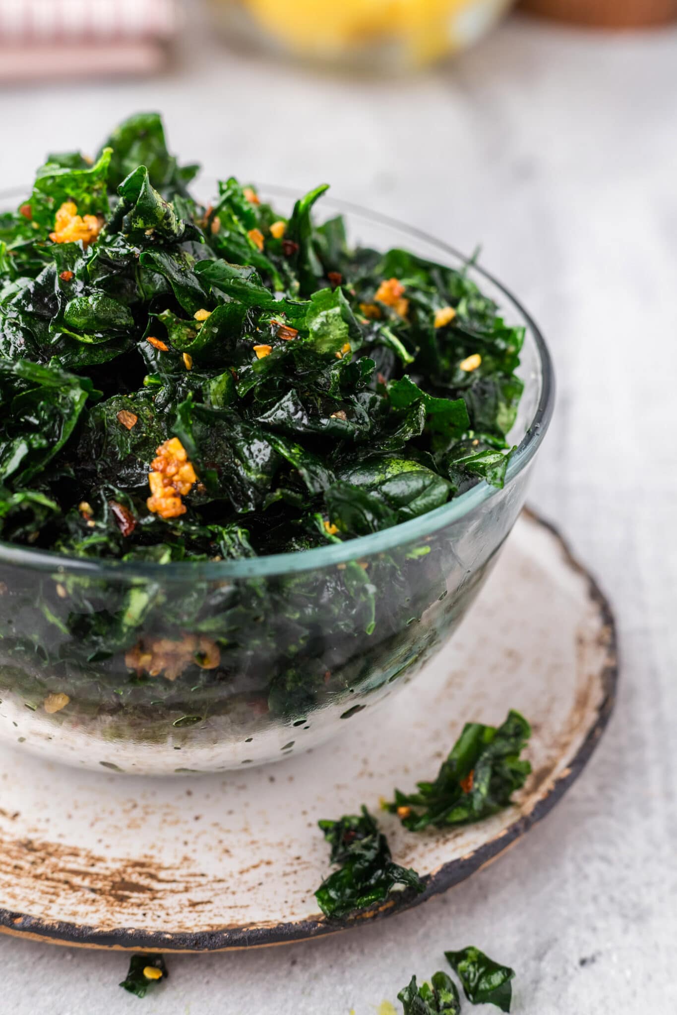 Fried Spinach - Amanda's Cookin' - Vegetables