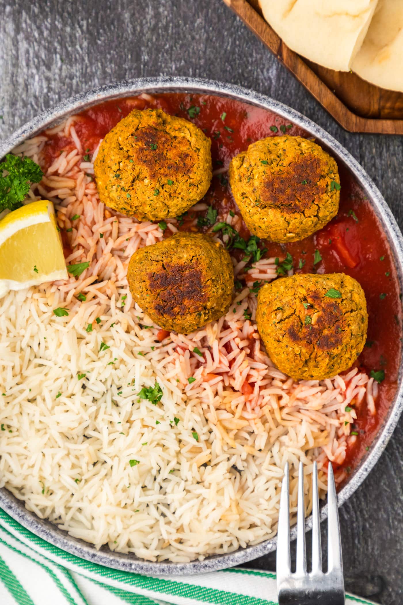 Lentil Meatballs - Amanda's Cookin' - Meatless & Vegetarian