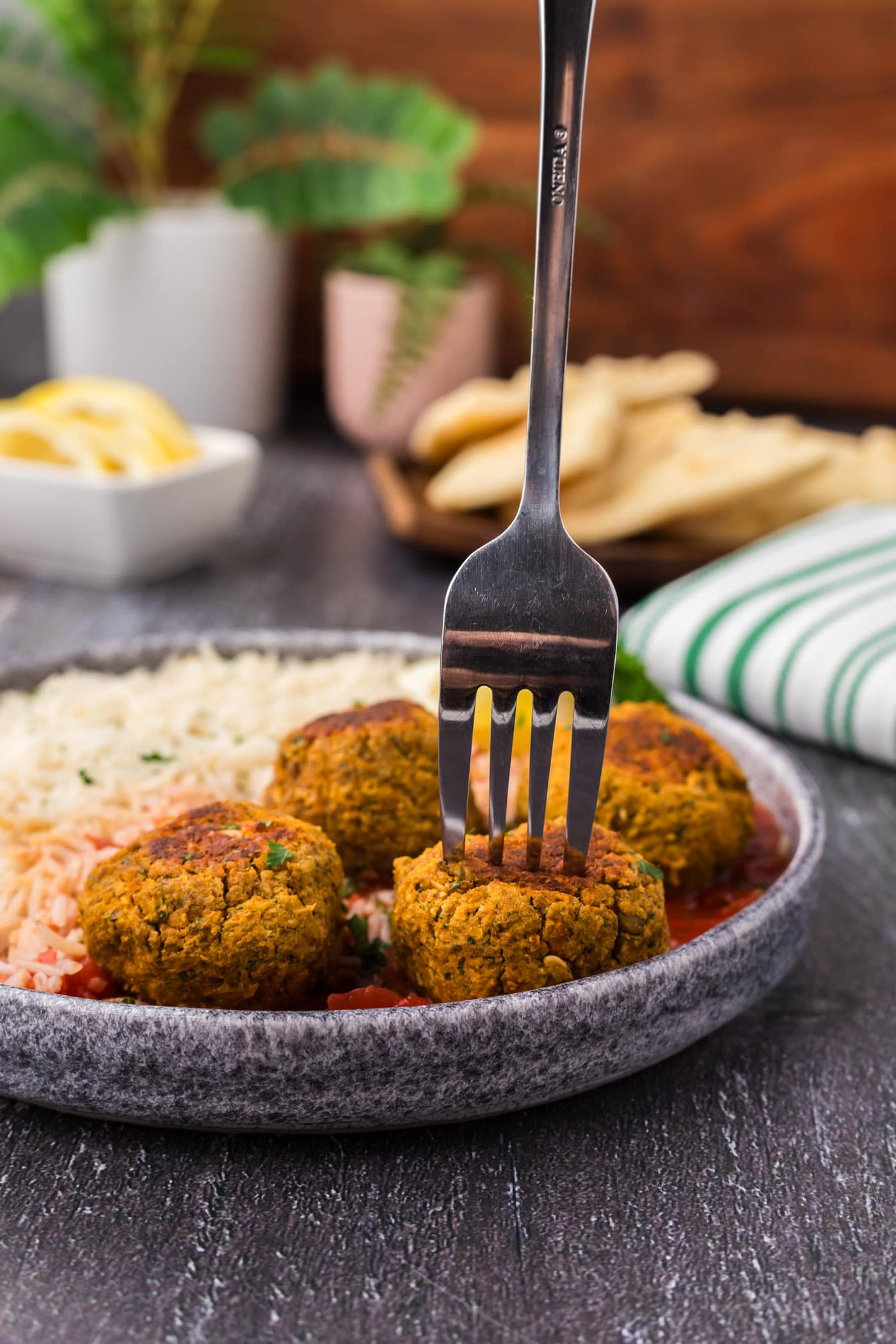 Lentil Meatballs - Amanda's Cookin' - Meatless & Vegetarian
