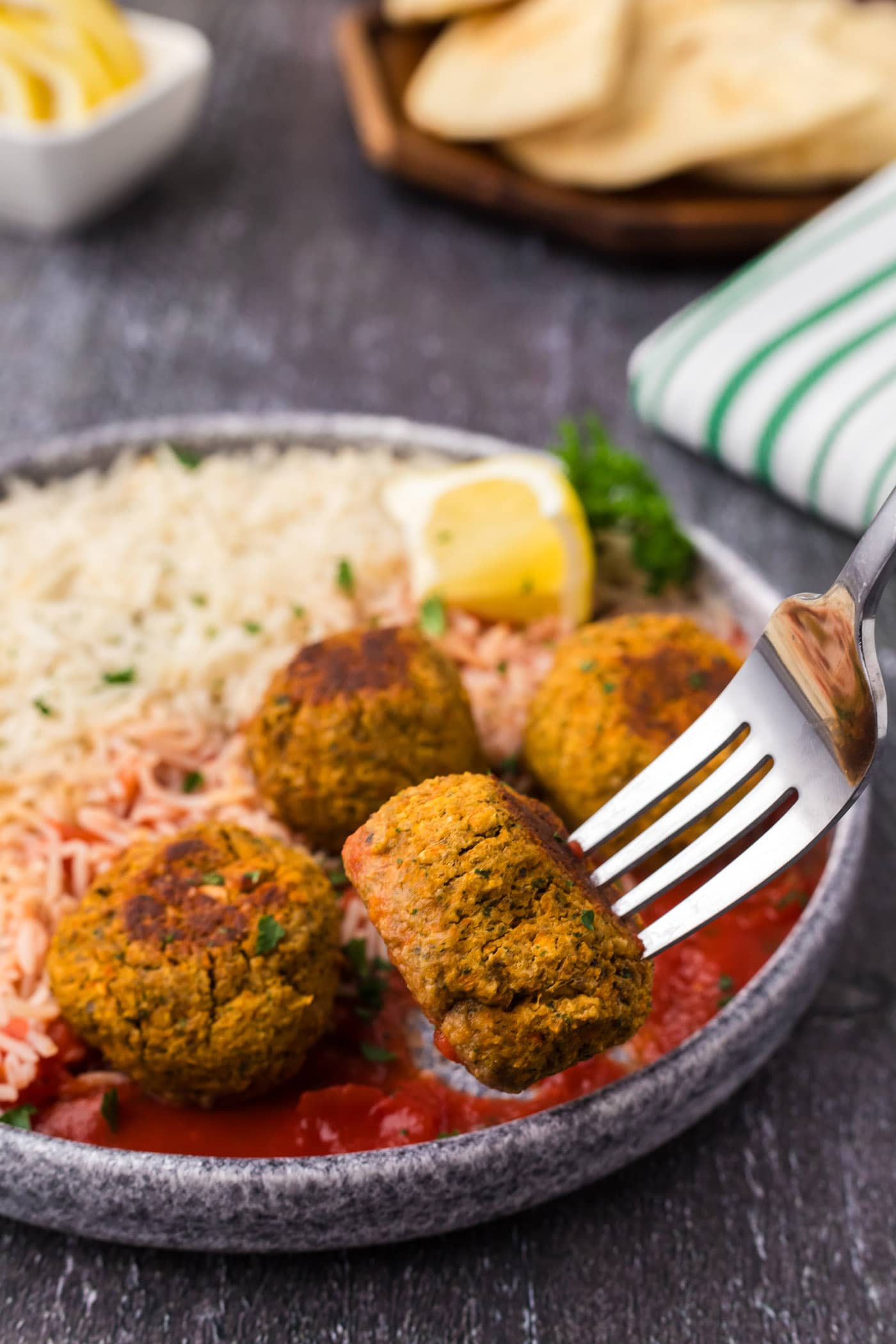 Lentil Meatballs - Amanda's Cookin' - Meatless & Vegetarian