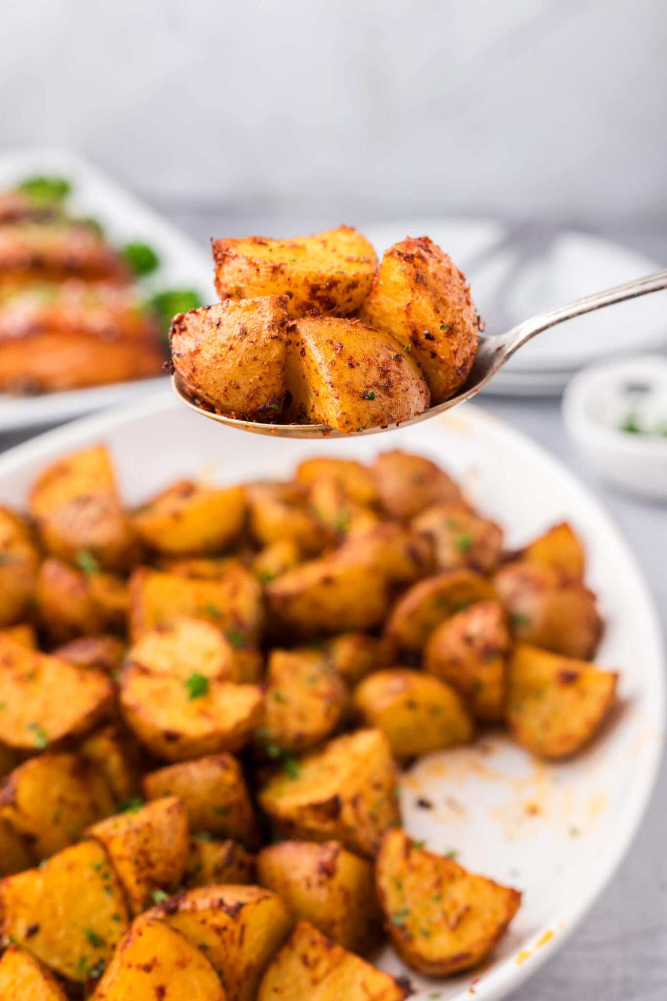 Spicy Potatoes - Amanda's Cookin' - Vegetables