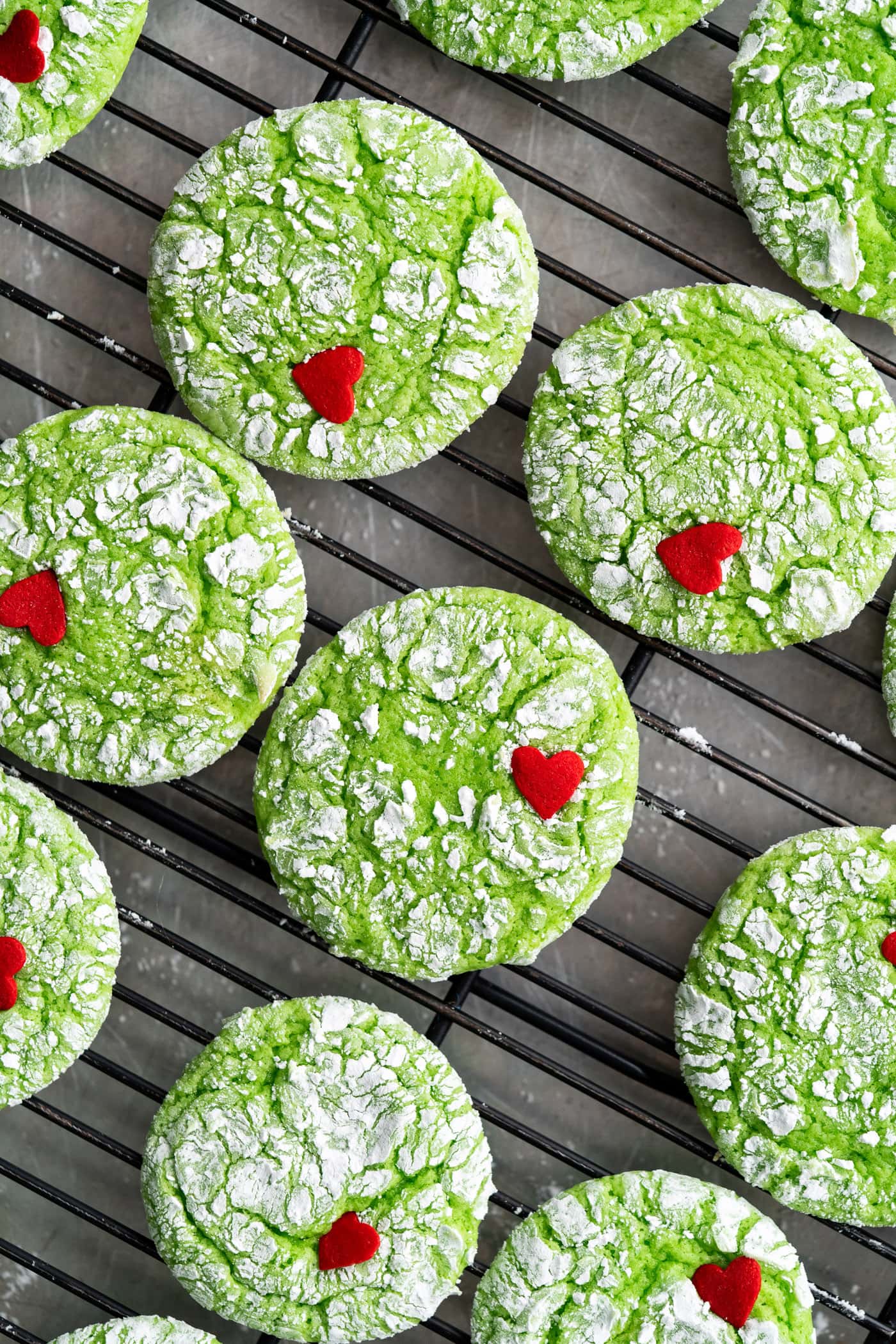 Grinch Cookies - Amanda's Cookin' - Christmas Cookies