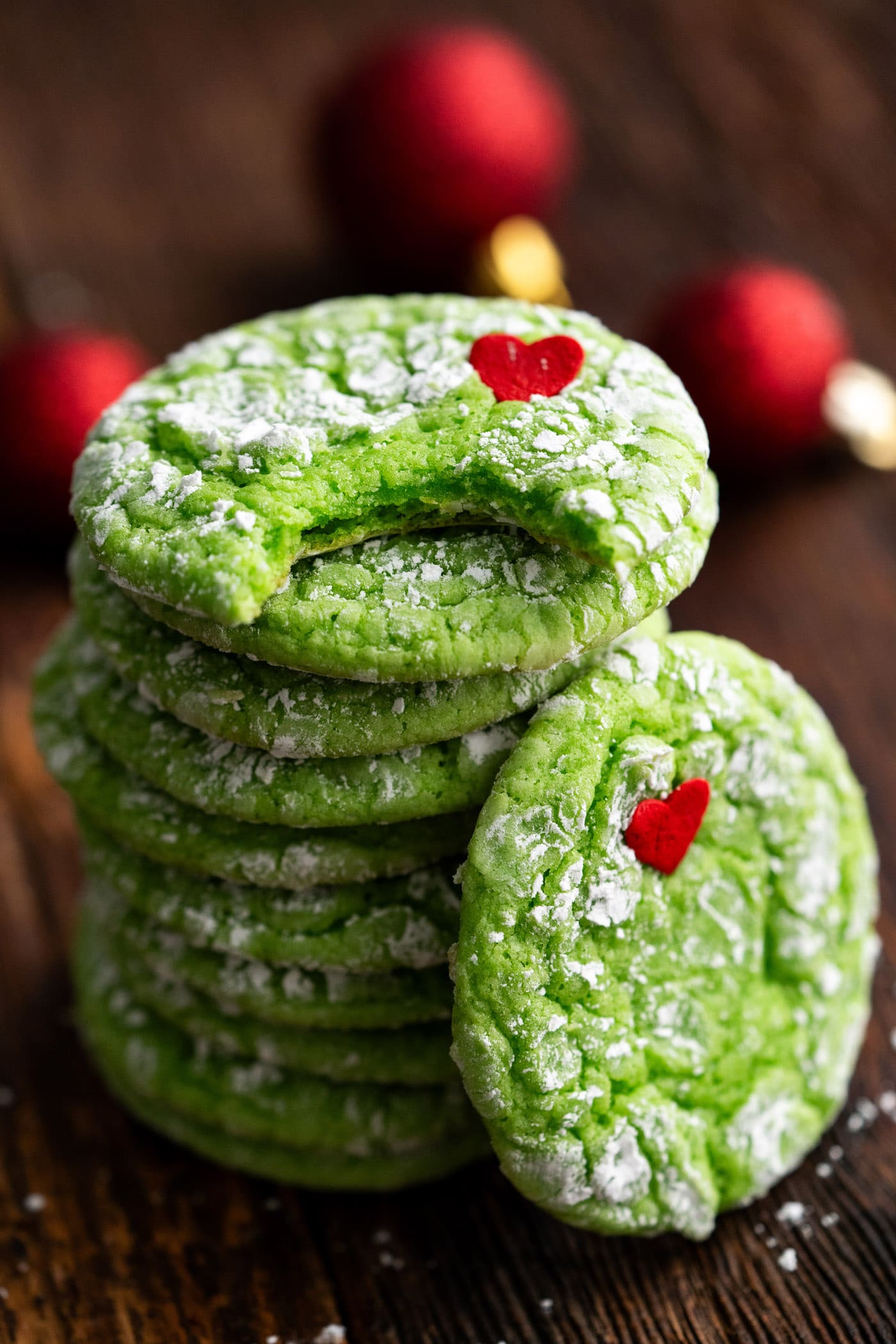 Grinch Cookies - Amanda's Cookin' - Christmas Cookies