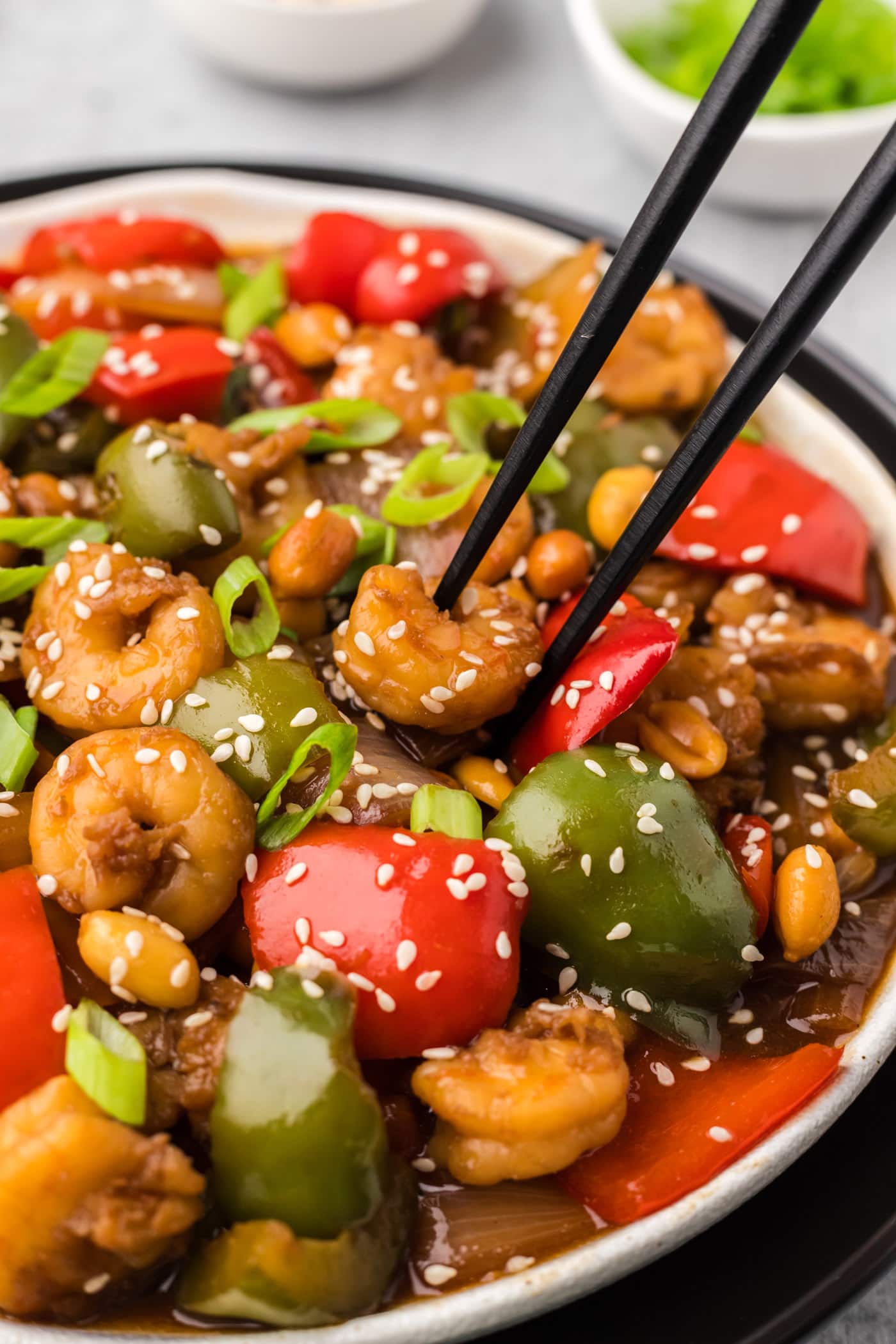 Kung Pao Shrimp - Amanda's Cookin' - Shrimp Recipes