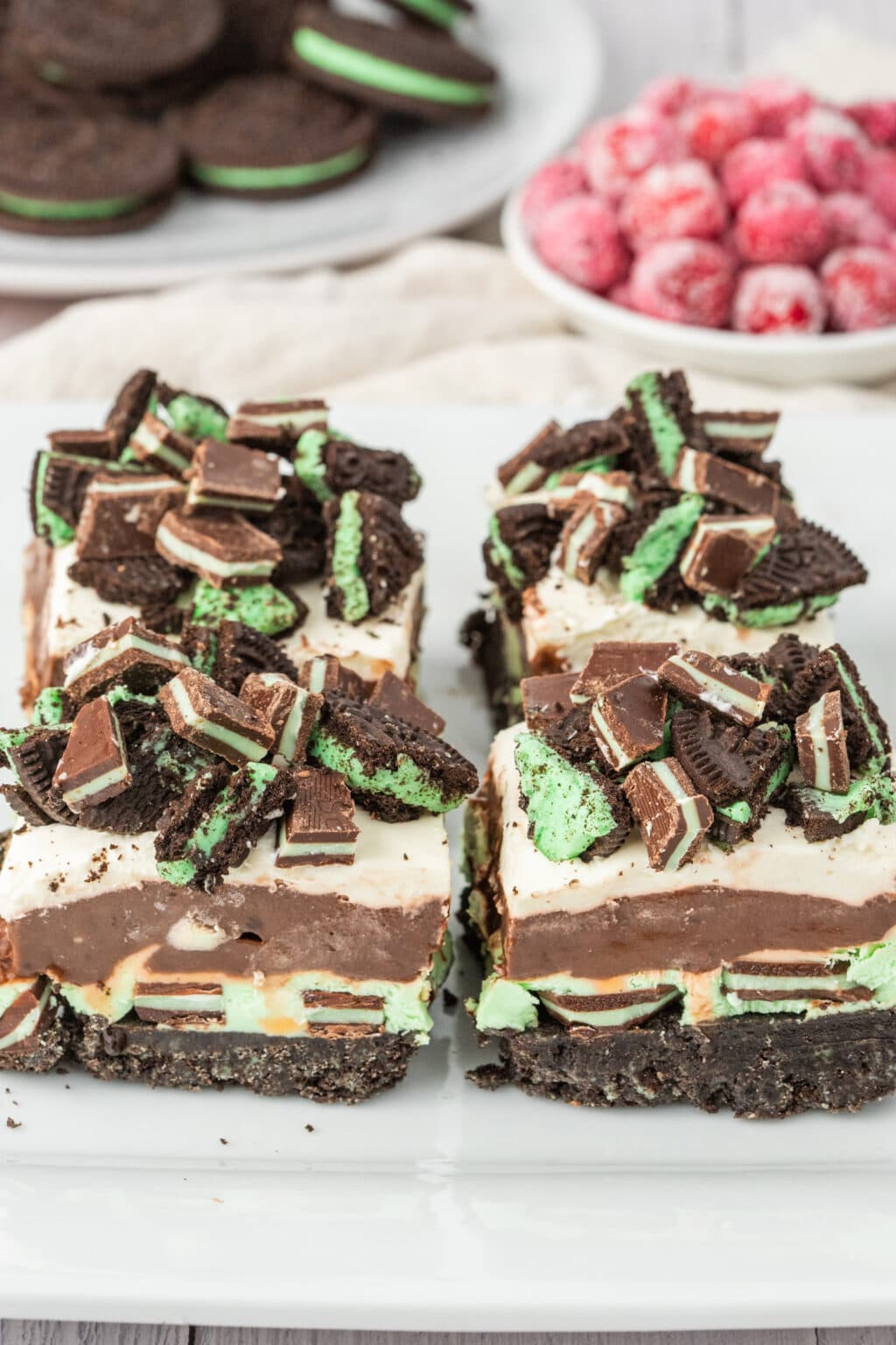 Mint Chocolate Dream Bars - Amanda's Cookin' - Cookies, Brownies, & Bars